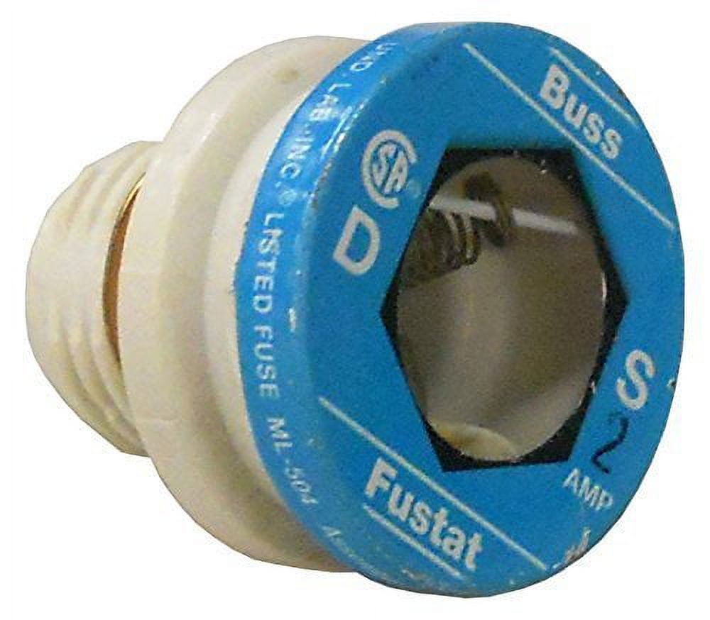 Eaton Bussmann Plug Fuse,S Series,2A,PK4 S-2 - Walmart.com
