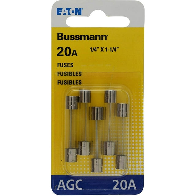 Bussmann AGC Glass Type Fuses 20 Amp BP/AGC-20-RP - Walmart.com