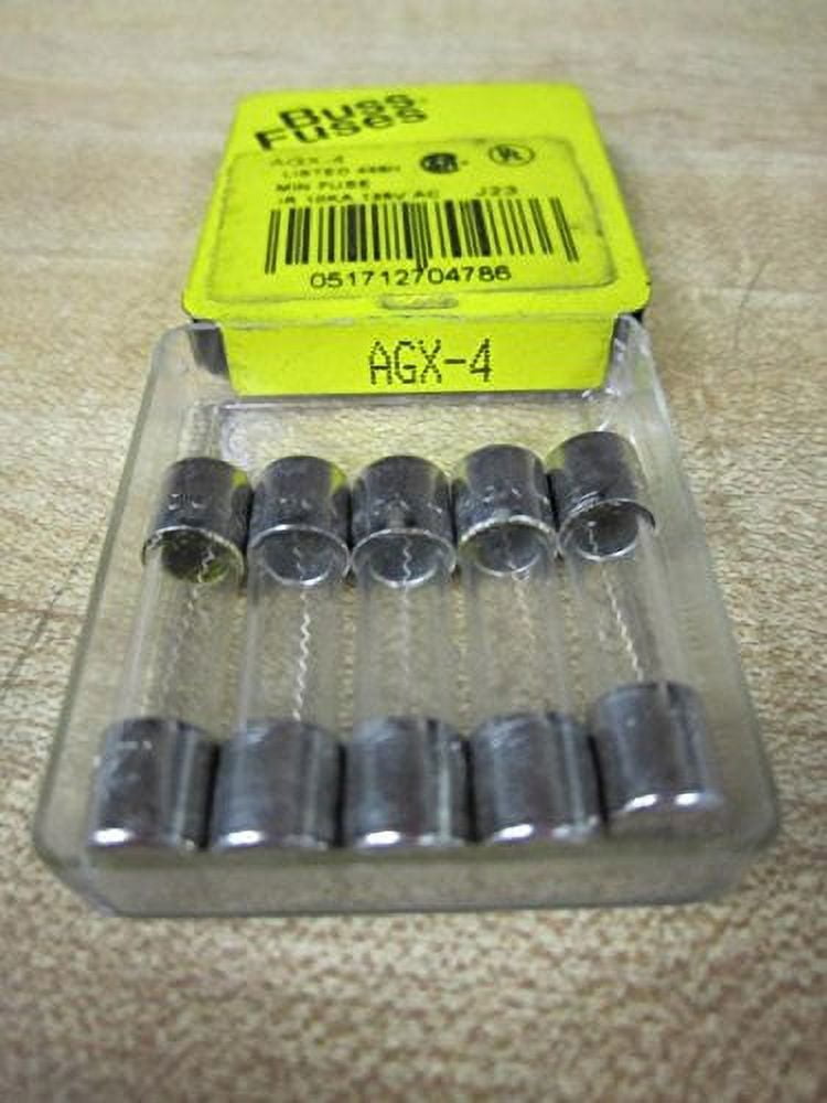 Bussmann AGX-1/4 Buss Fuse 1/4A 250V AGX14 (Pack of 5) - Walmart.com