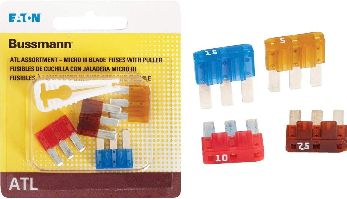 Cooper Bussmann Micro III Fuse Assortment with Puller - Micro3 Fuse ...