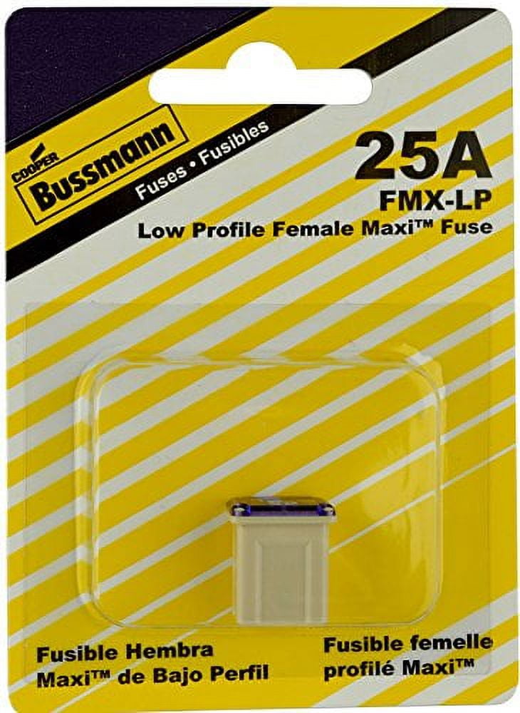Bussmann BP/FMX-25LP-RP 25 Amp Low Profile ATM Fem Maxi Fuse - Walmart.com