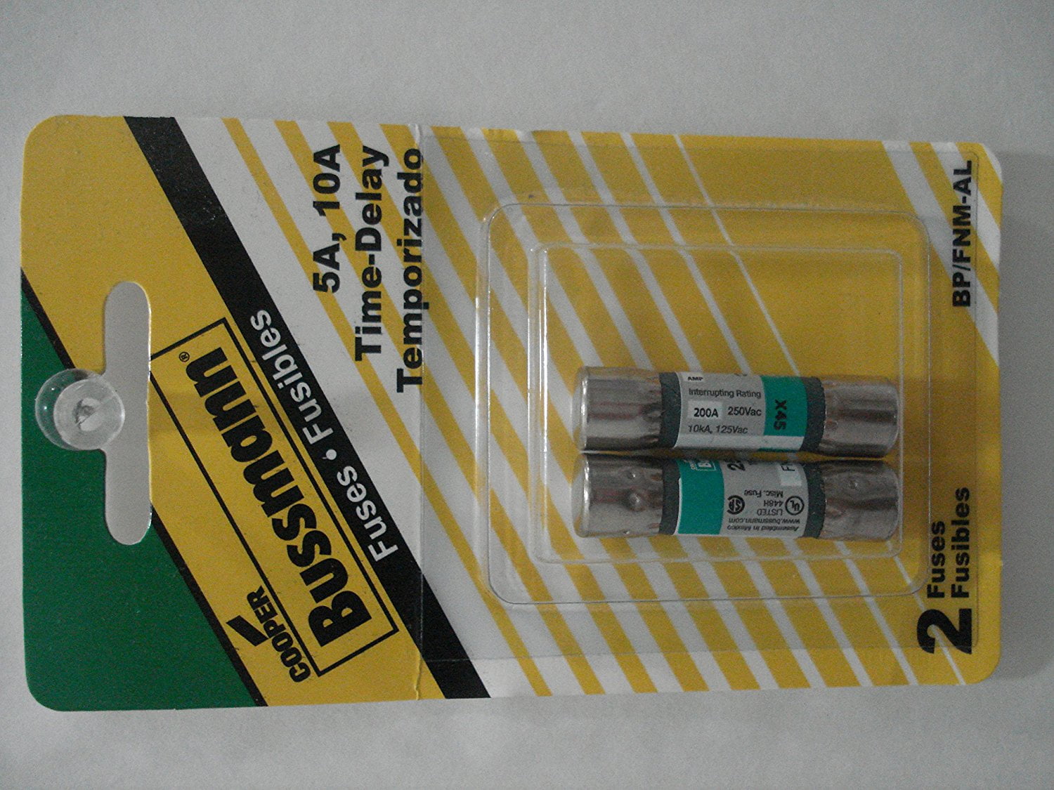 Bussmann BP/FNM-AL Low Amp Cartridge Fuse Assortment, Carded, 2 Pack ...