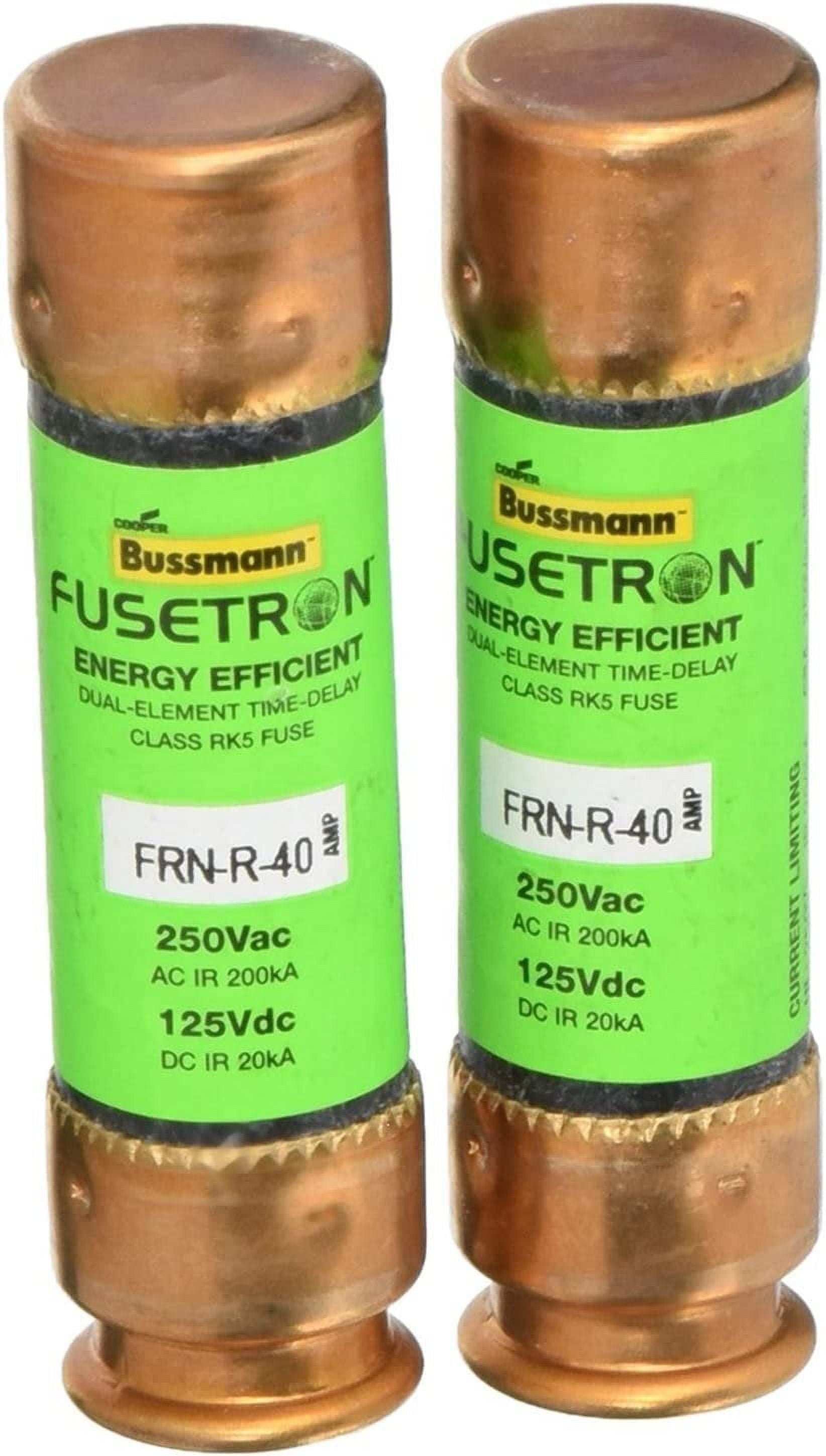 Bussmann BP/FRN-R-35 35 Amp Fusetron Dual Element Time-Delay Current Limiting Class RK5 Fuse ...
