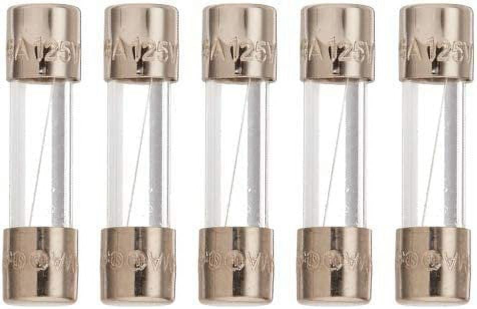 Bussmann BP/GMA-5A 5 Amp Glass Fast Acting Cartridge Fuse, 125V Carded ...