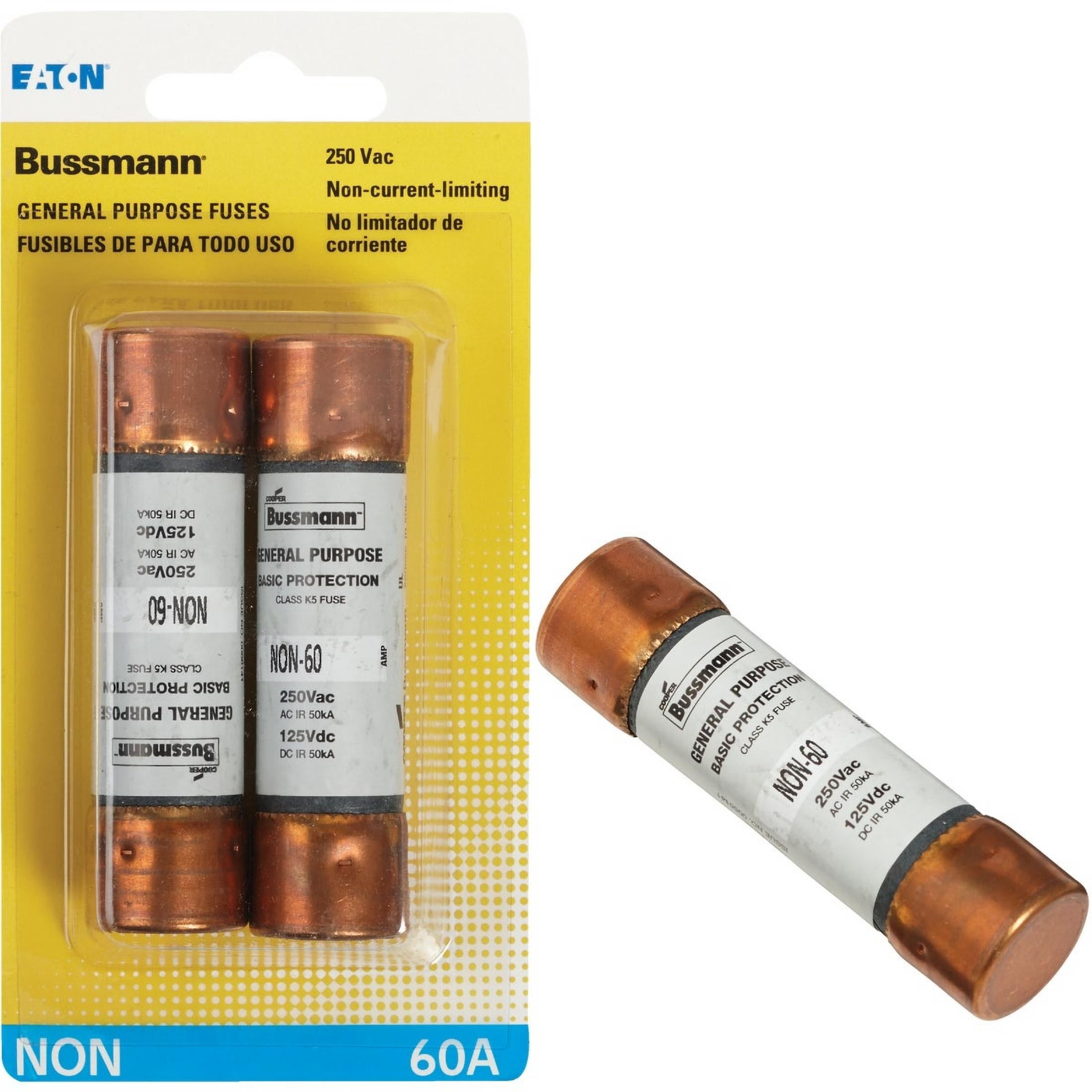 Cooper Bussmann BP/NON-60 60-Amp One-Time Cartridge Fuse Non-Current ...