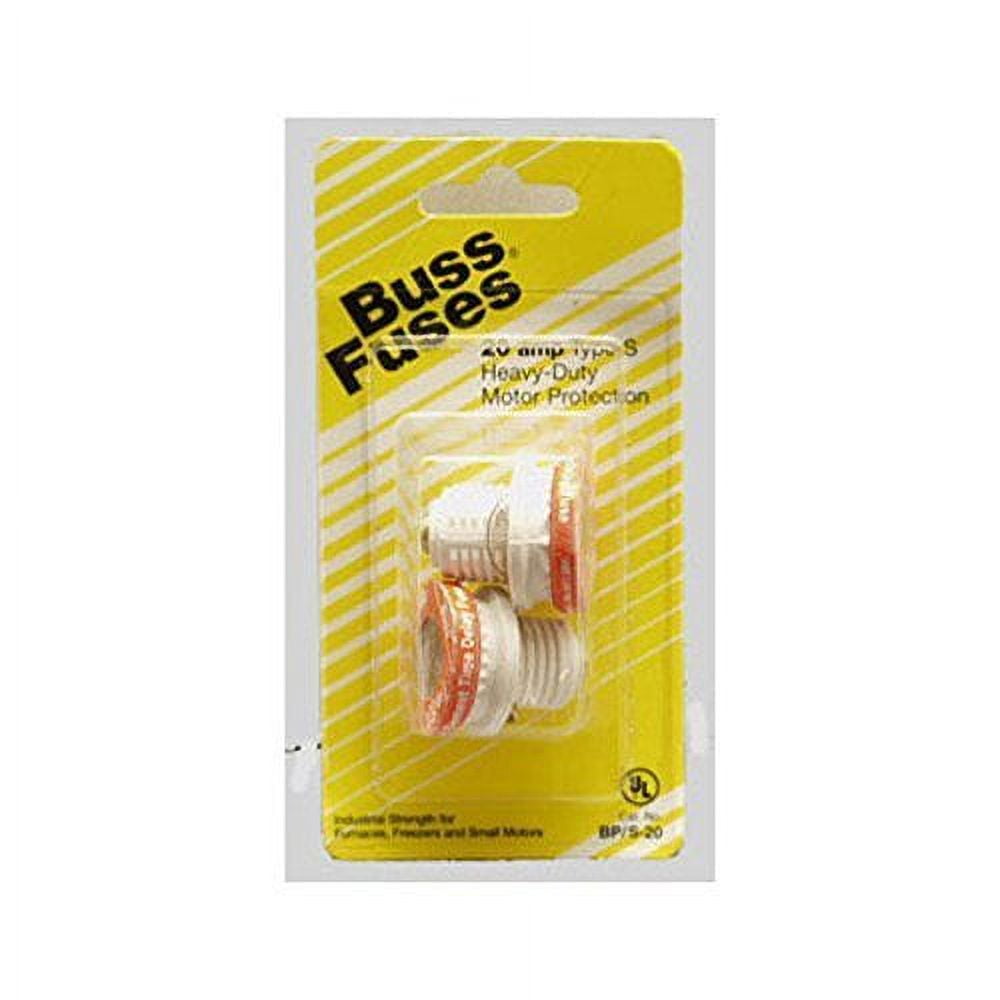 Bussmann BP/S-20 20 Amp Type S Time-Delay Dual-Element Plug Fuse ...