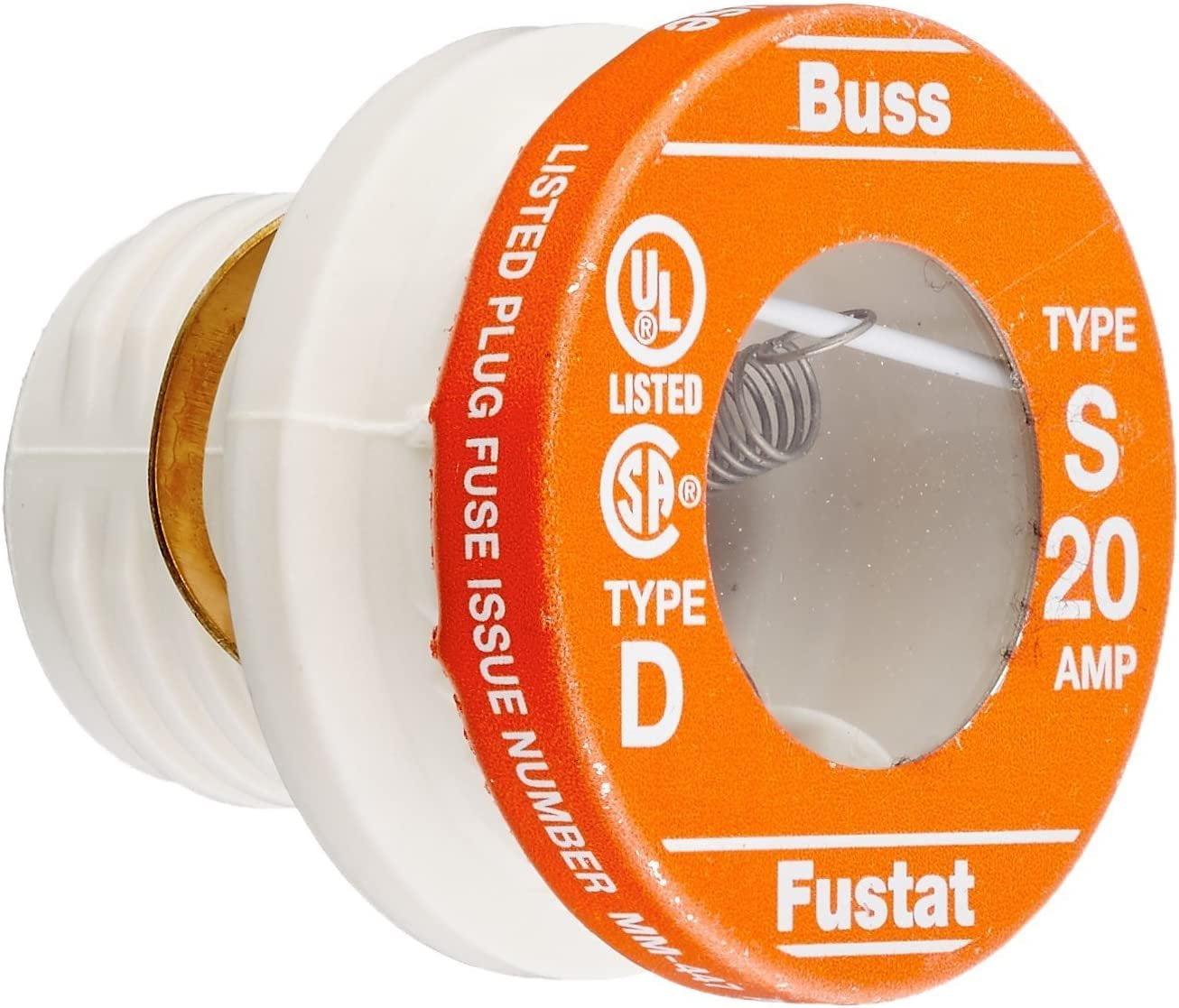 Bussmann BP/S-20 20 Amp Type S Time-Delay Dual-Element Plug Fuse ...