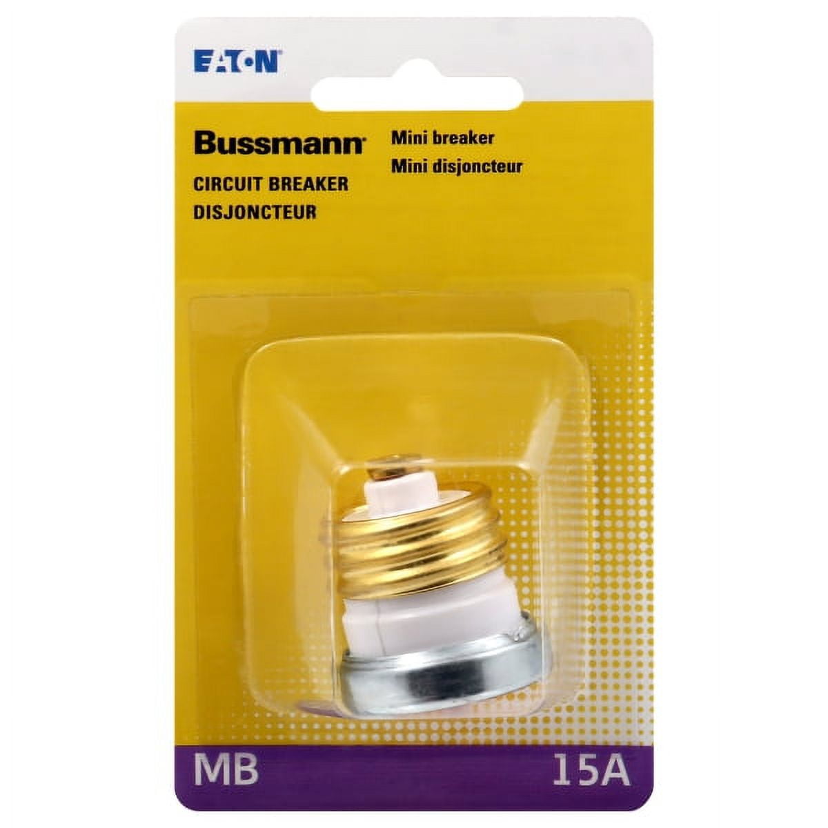 Bussmann 15 amps Plug Fuse 1 pk - Total Qty: 1; Each Pack Qty: 1 ...