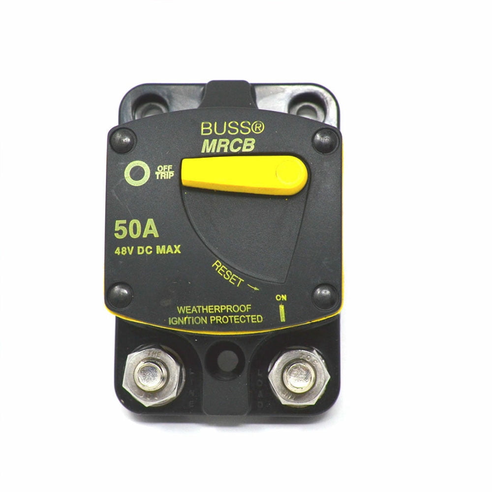Bussmann CB187F-50 Weatherproof Marine Rated High Amp Type III Flush ...