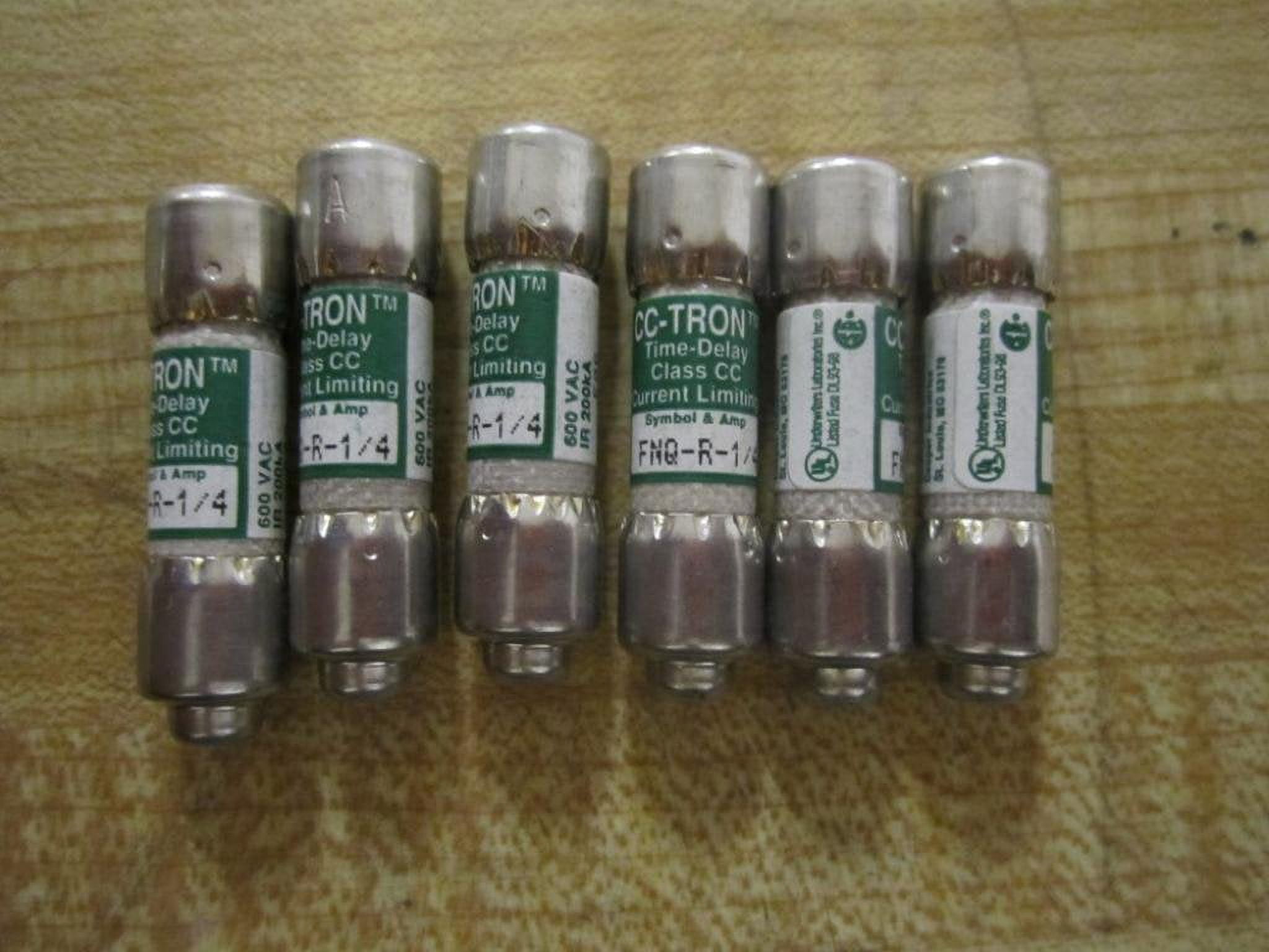 Bussmann FNQ-R-1/4 CC-Tron Buss Fuse FRQR14 (Pack of 6) - Walmart.com