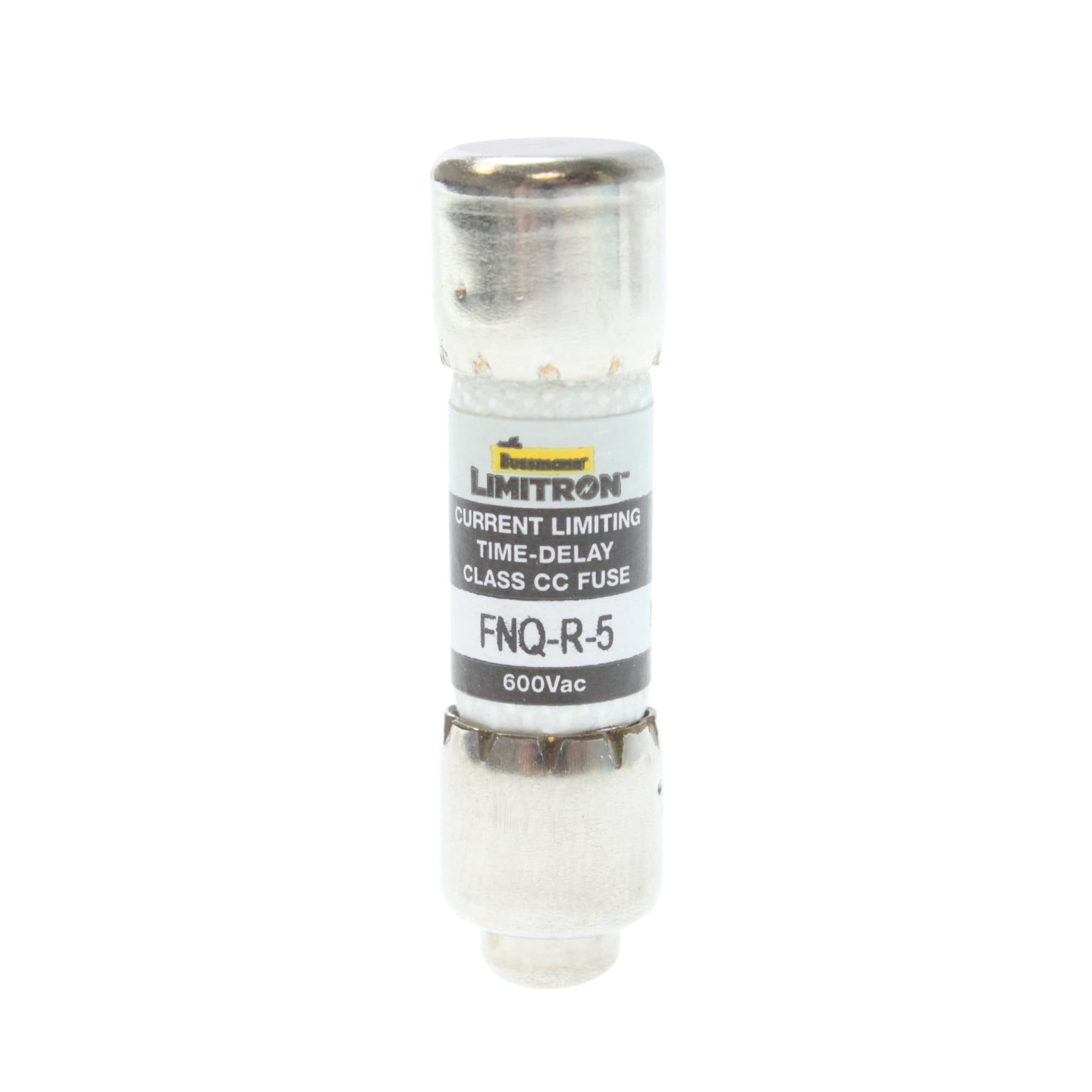 Bussmann FNQ-R-5, 5 Amp (5A) 600V Midget Time-Delay Class CC Fuse ...