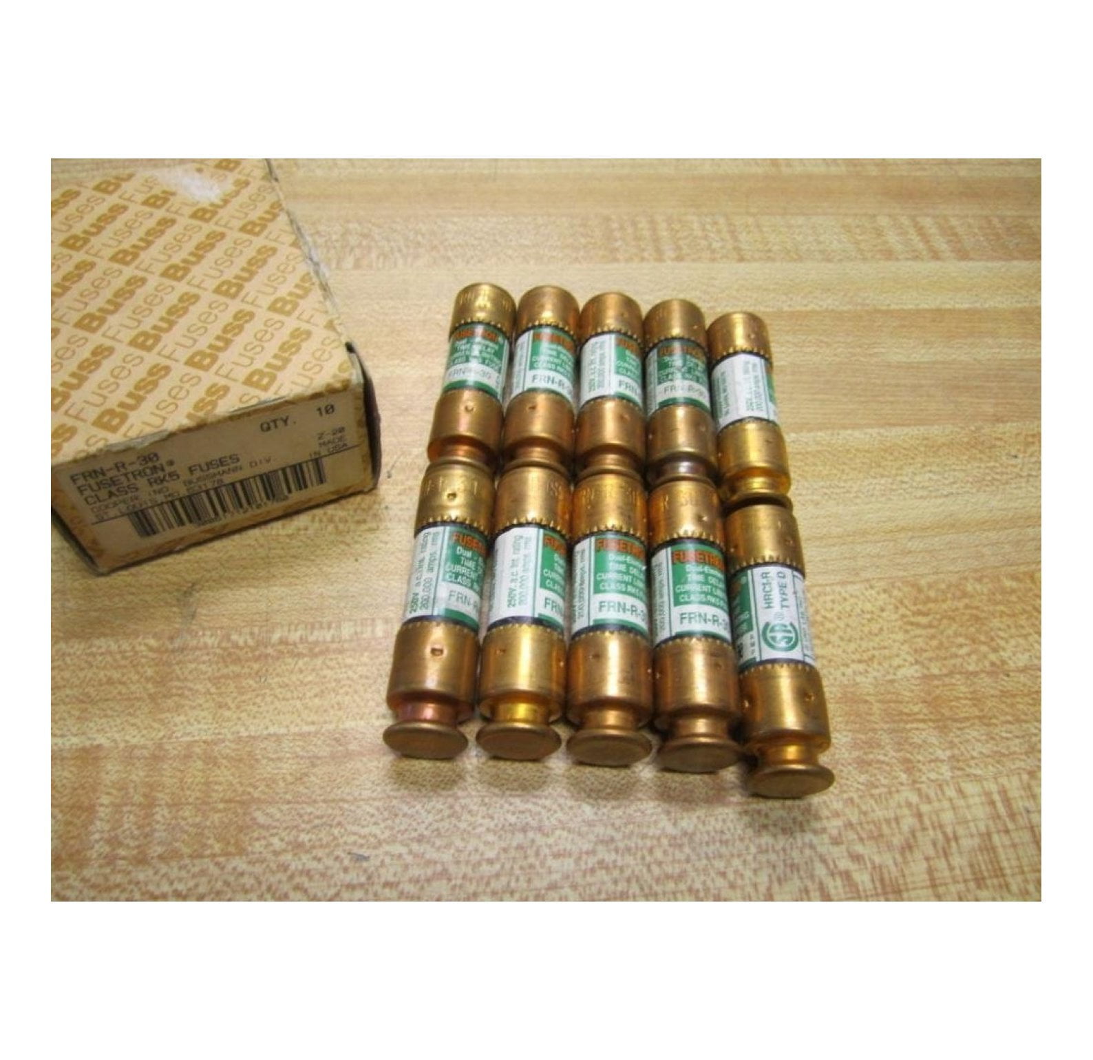 Bussmann FRN-R-30 Fusetron Fuse FRNR30 (Pack of 10) - Walmart.com