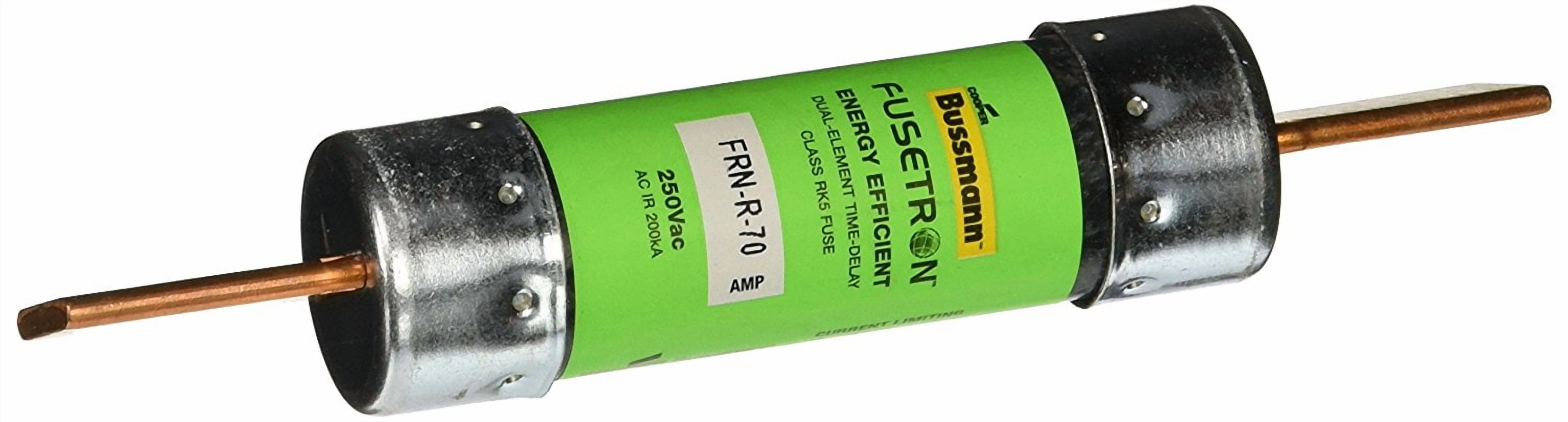 Bussmann FRN-R-70 70 Amp Fusetron Dual Element Time-Delay Current ...