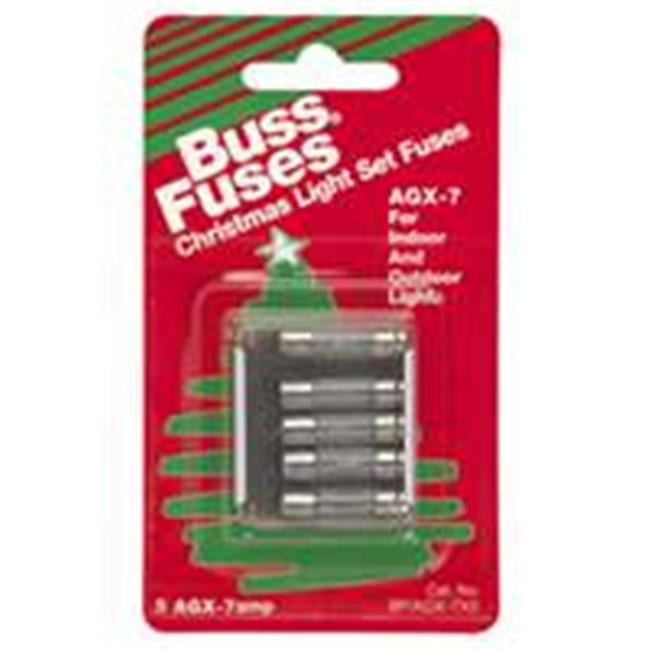 Bussmann Fuses 7A Glass Elect Fuse 125V Xmas - Walmart.com
