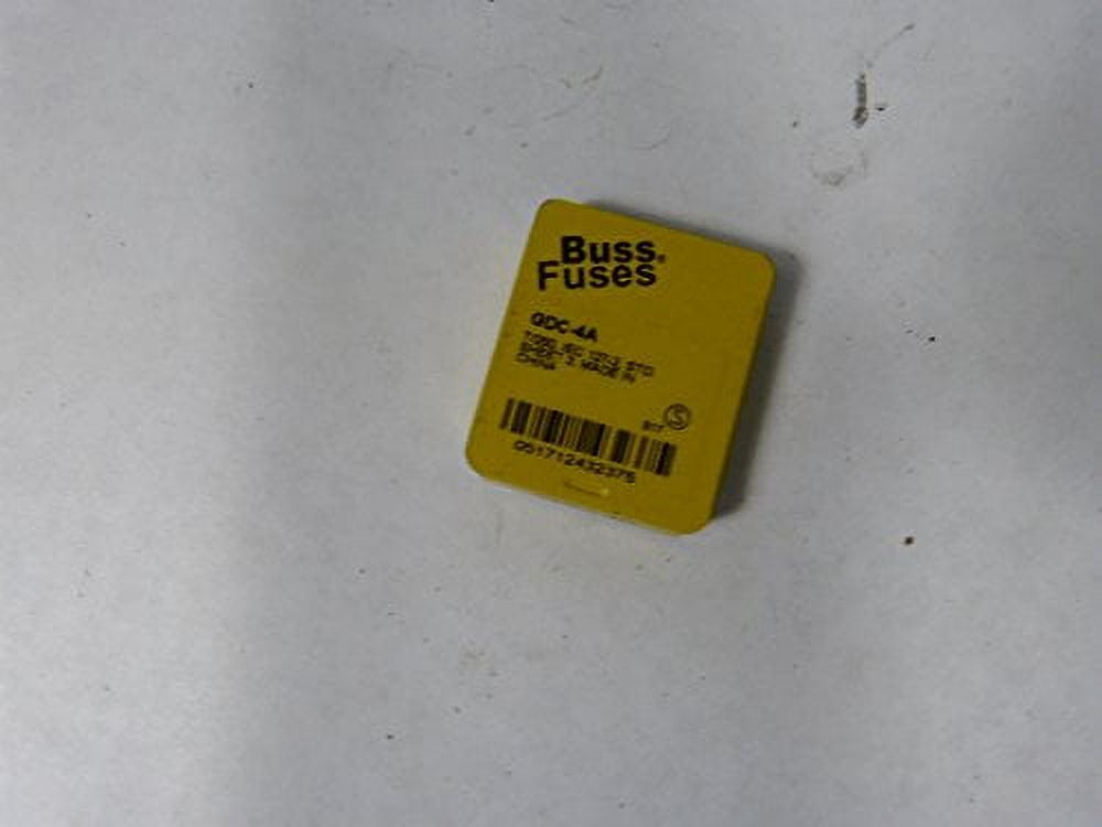 Bussmann GDC-4A Slow Blow Fuse 250 Volts 4 Amp IN PACK OF 5 - Walmart.com