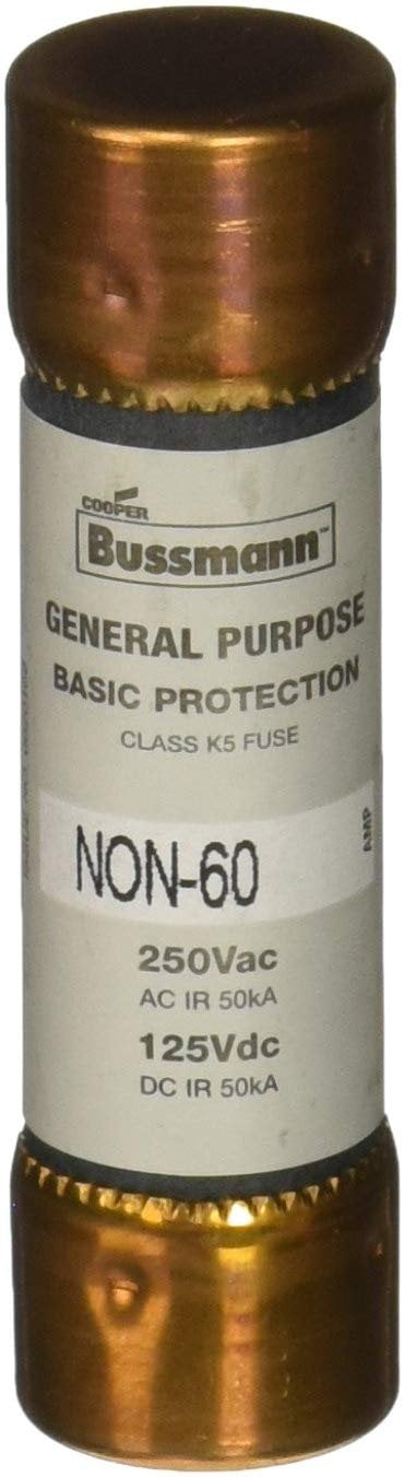 Bussmann Non Cartridge Fuse NON-60 - 60 Amp Heavy Duty - 1 Pack ...