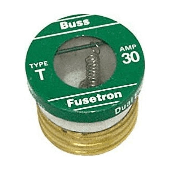 Plug Fuse, 30A, 10kA at 125V AC, 4 PK T-30 - Walmart.com