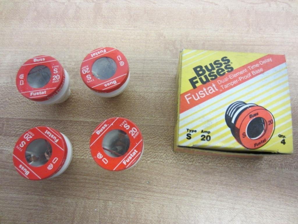 Bussmann Tamper Proof Plug Fuse Dual Element, Type S 20 Amp 125 V ...