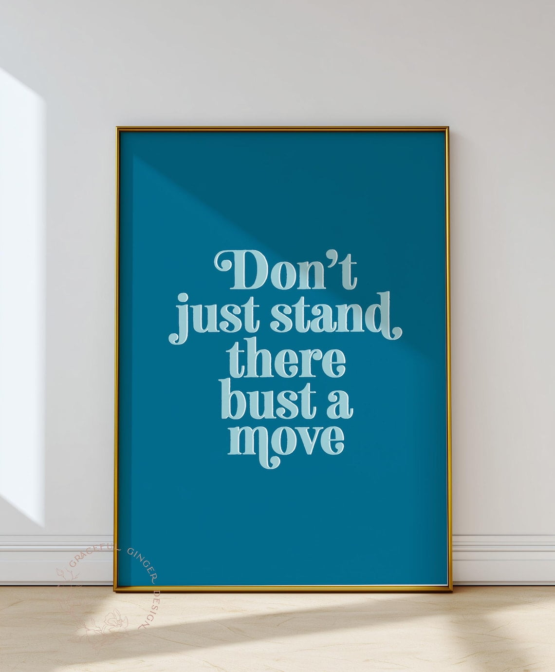 Bust A Move Lyric Print, Teal Home Office Decor 300 Dpi Jpgs Home Decor ...