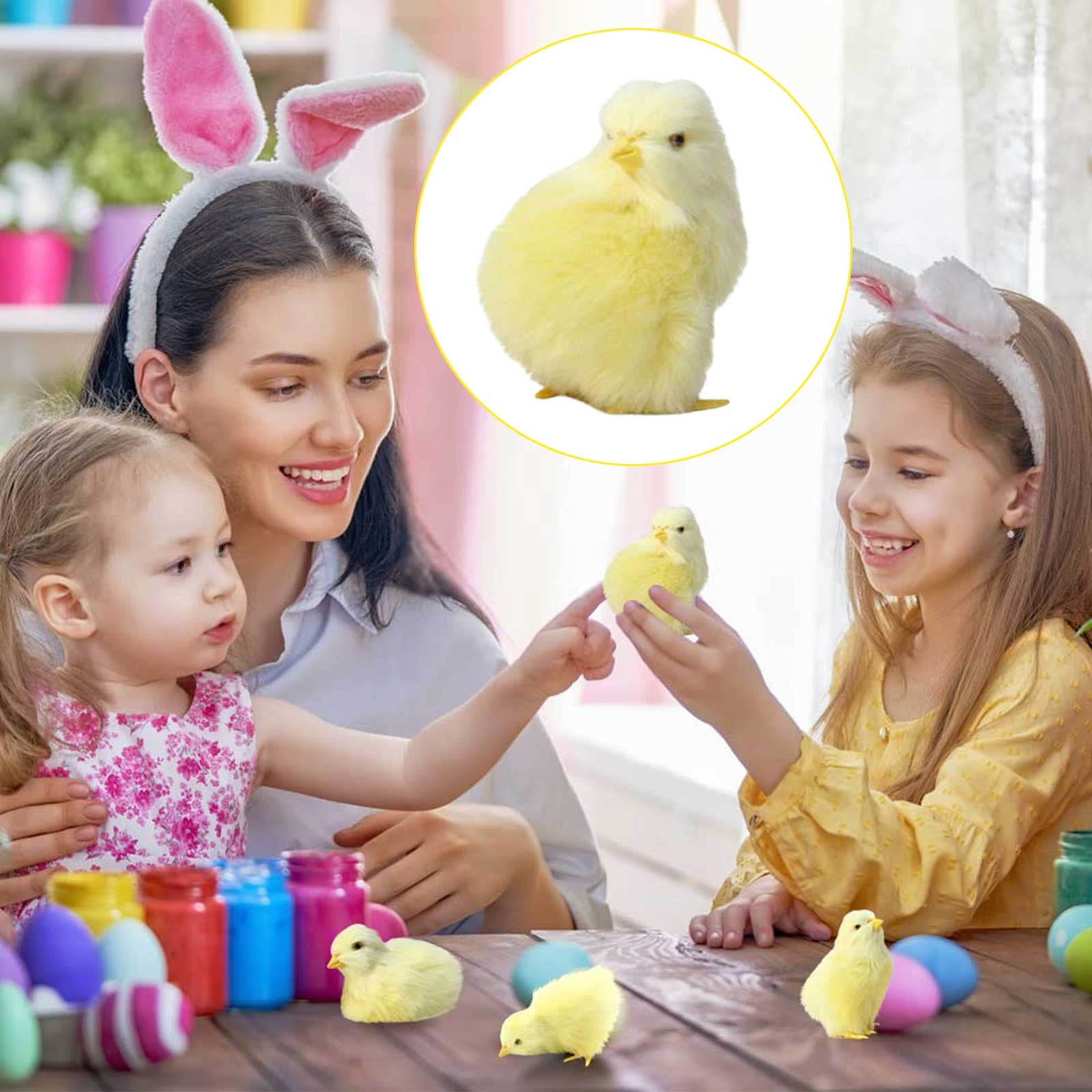 Bust Statue Imitation Chicken Toy Animal Toy Children Teaching Easter ...