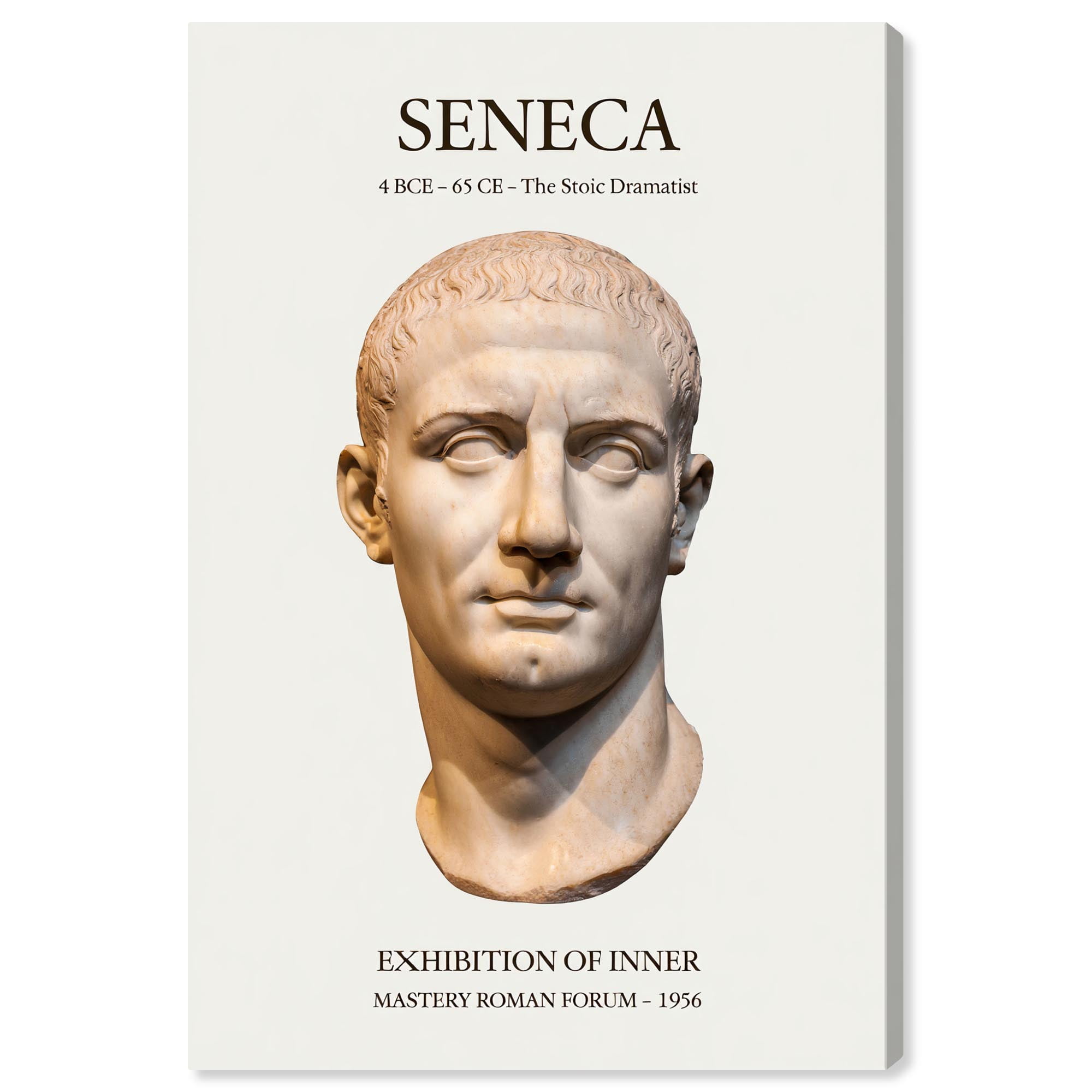 Bust of Seneca Canvas Classic Art Posters by Art Remedy, Gallery ...
