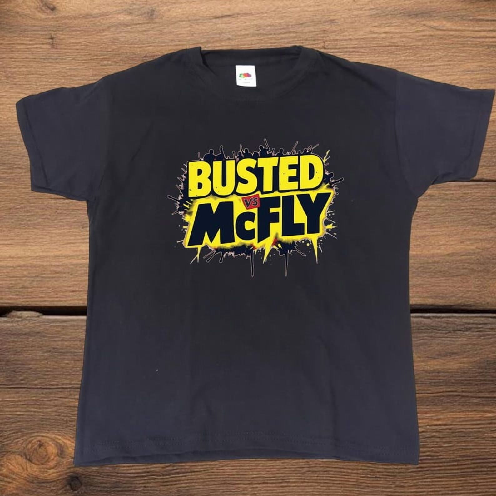 Busted vs McFly Tour 2025 T-Shirt, Busted vs McFly Reunion TShirt,Black ...
