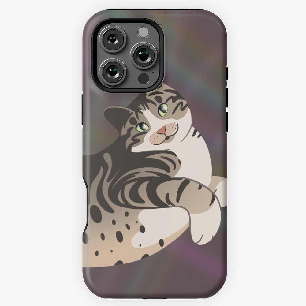 Buster Brown Tabby Cat Cute Pet Lover iPhone Case 11 12 13 14 15 16 17 ...