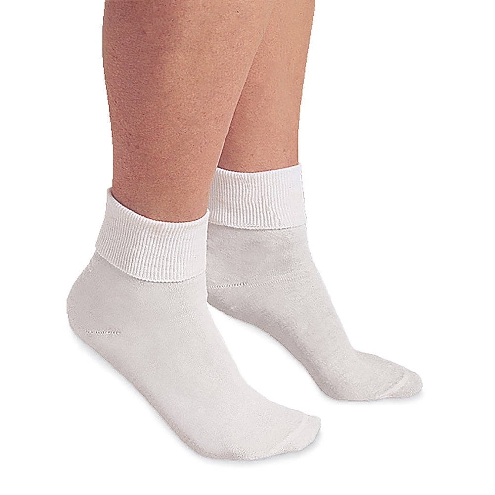 Buster Brown Womens 100% Cotton Crew Casual Length Socks, Fold Over ...