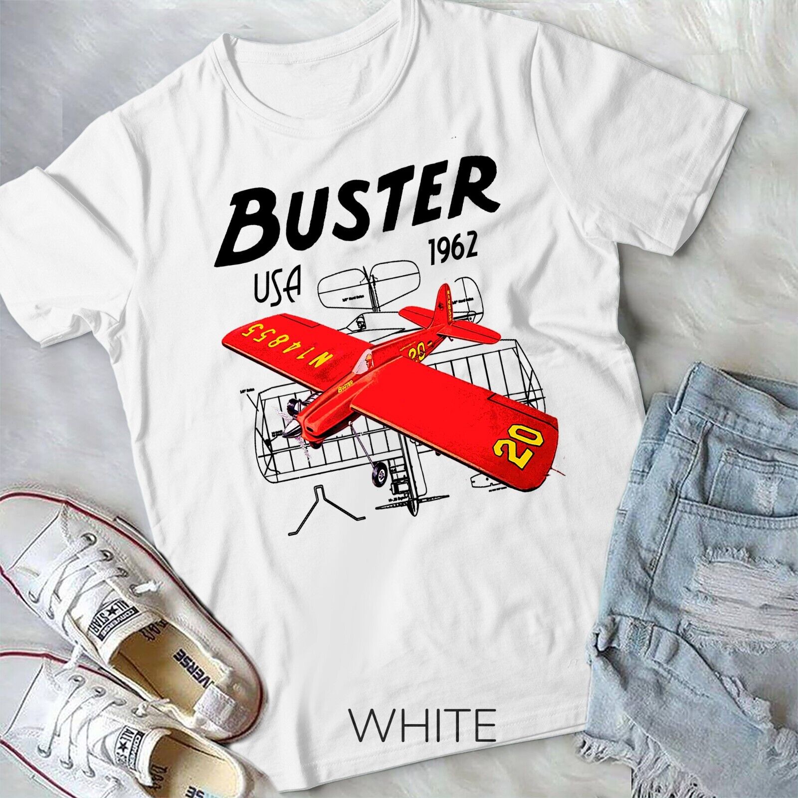 Buster Control Line RC Model Airplane Flyer Premium T-Shirt Unisex T ...