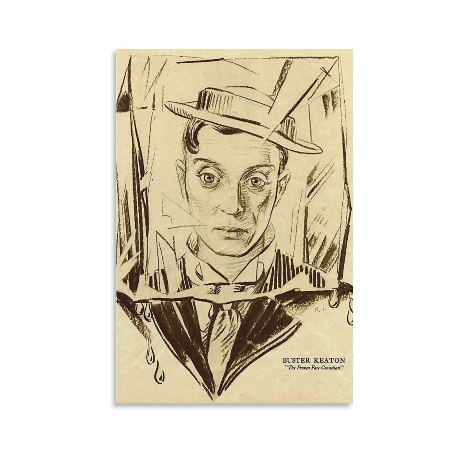 Buster Keaton American Actor Print Poster (2) Picture Print Wall Art ...