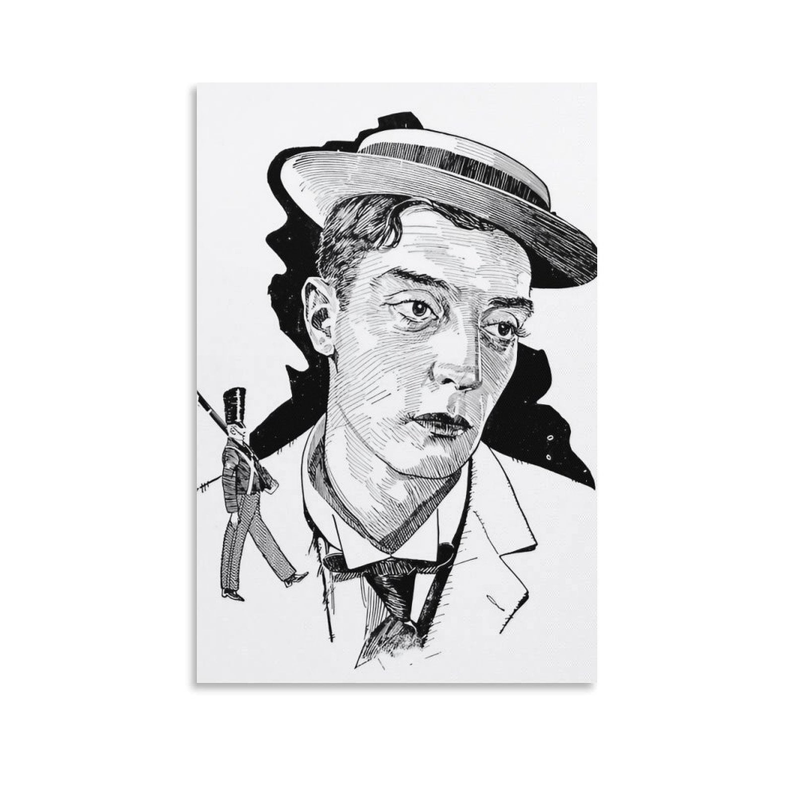 Buster Keaton American Actor Print Poster (3) Print Photo Art Painting ...