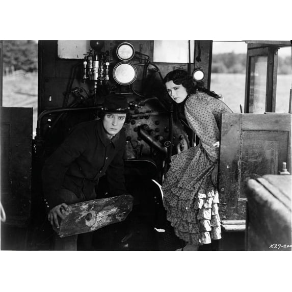 Buster Keaton and Marion Mack in The General Photo Print (24 x 30 ...