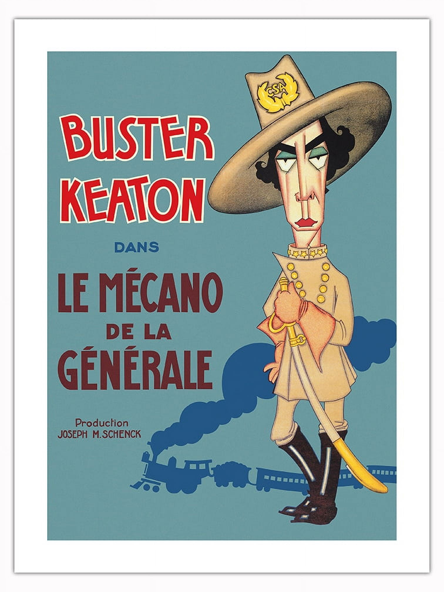 Buster Keaton in The General (Le Mécano de la Générale) - Vintage ...
