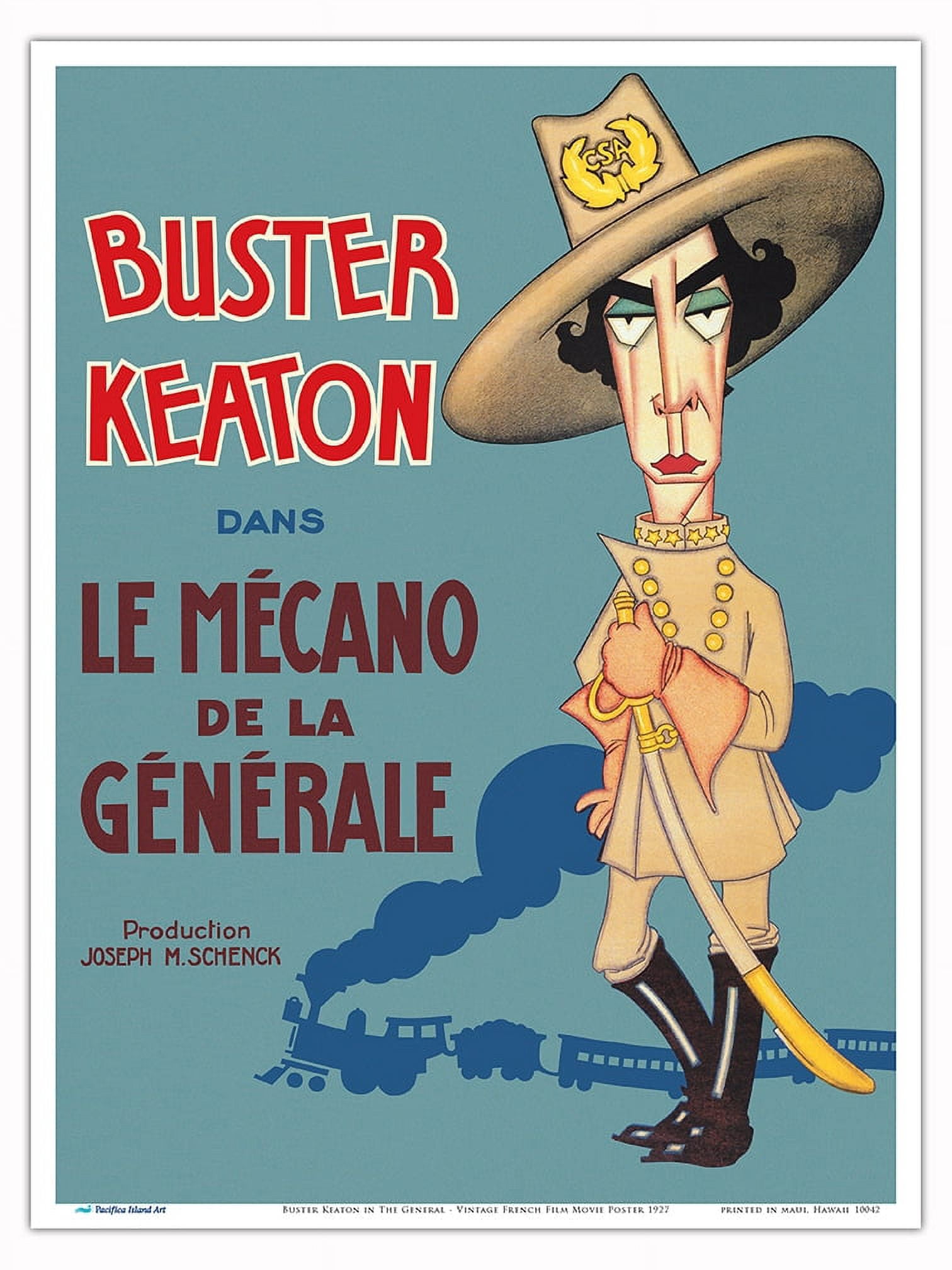 Buster Keaton in The General (Le Mécano de la Générale) - Vintage ...