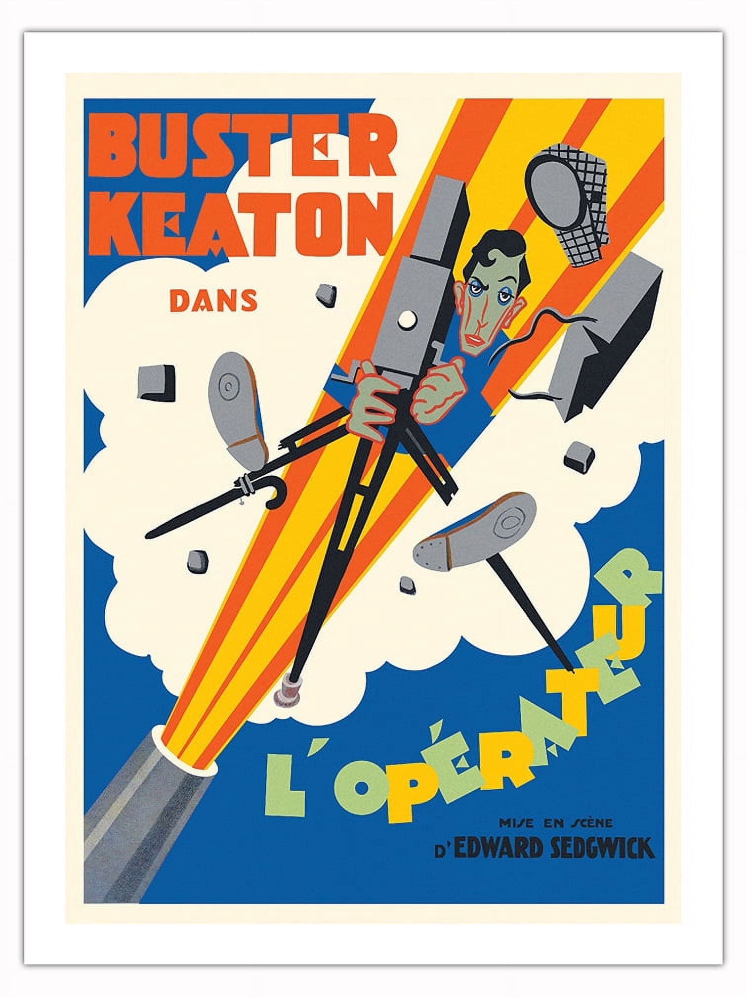 Buster Keaton in The Operator (L’Opérateur) - Vintage French Film Movie ...