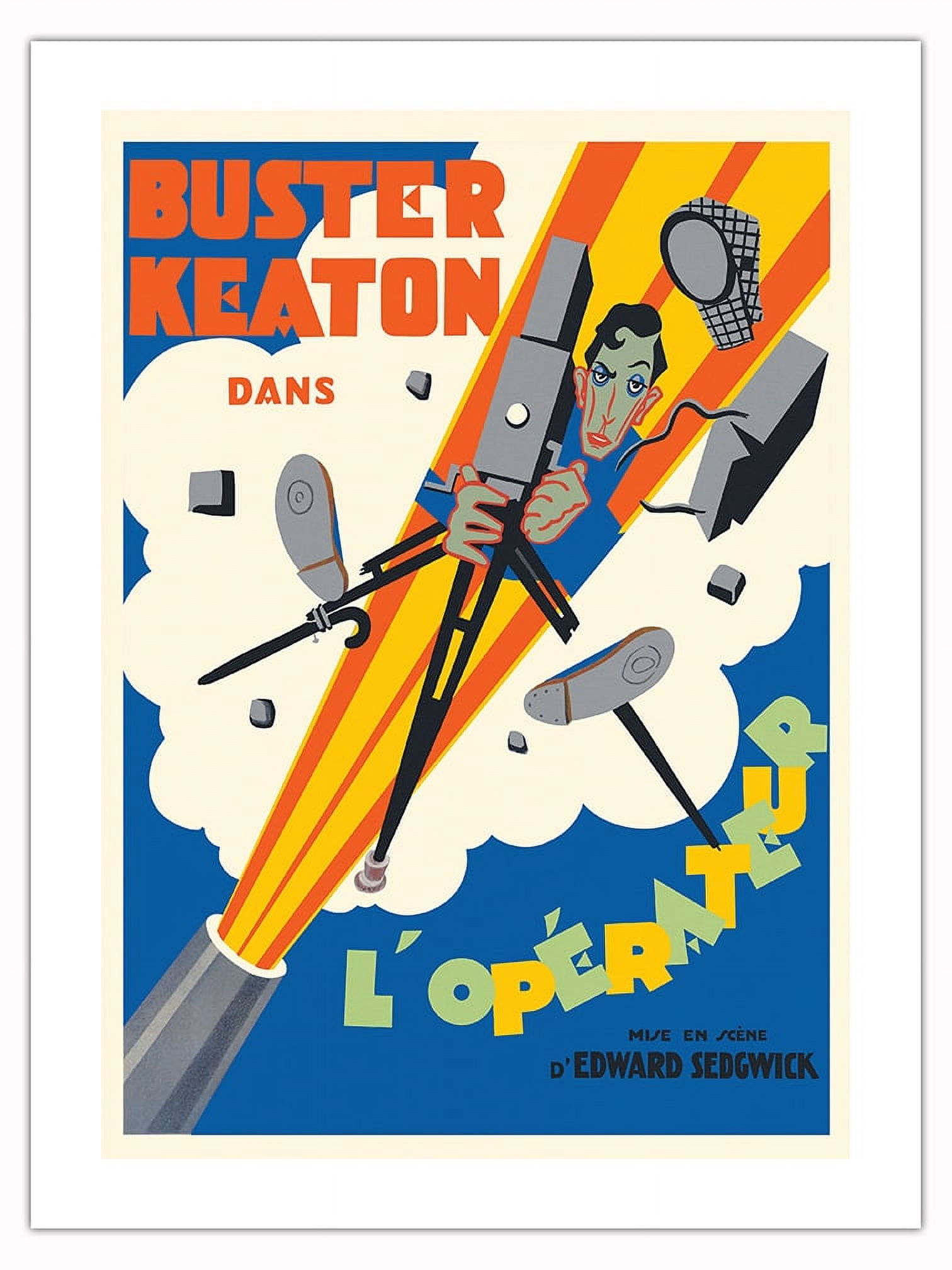Buster Keaton in The Operator (L’Opérateur) - Vintage French Film Movie ...