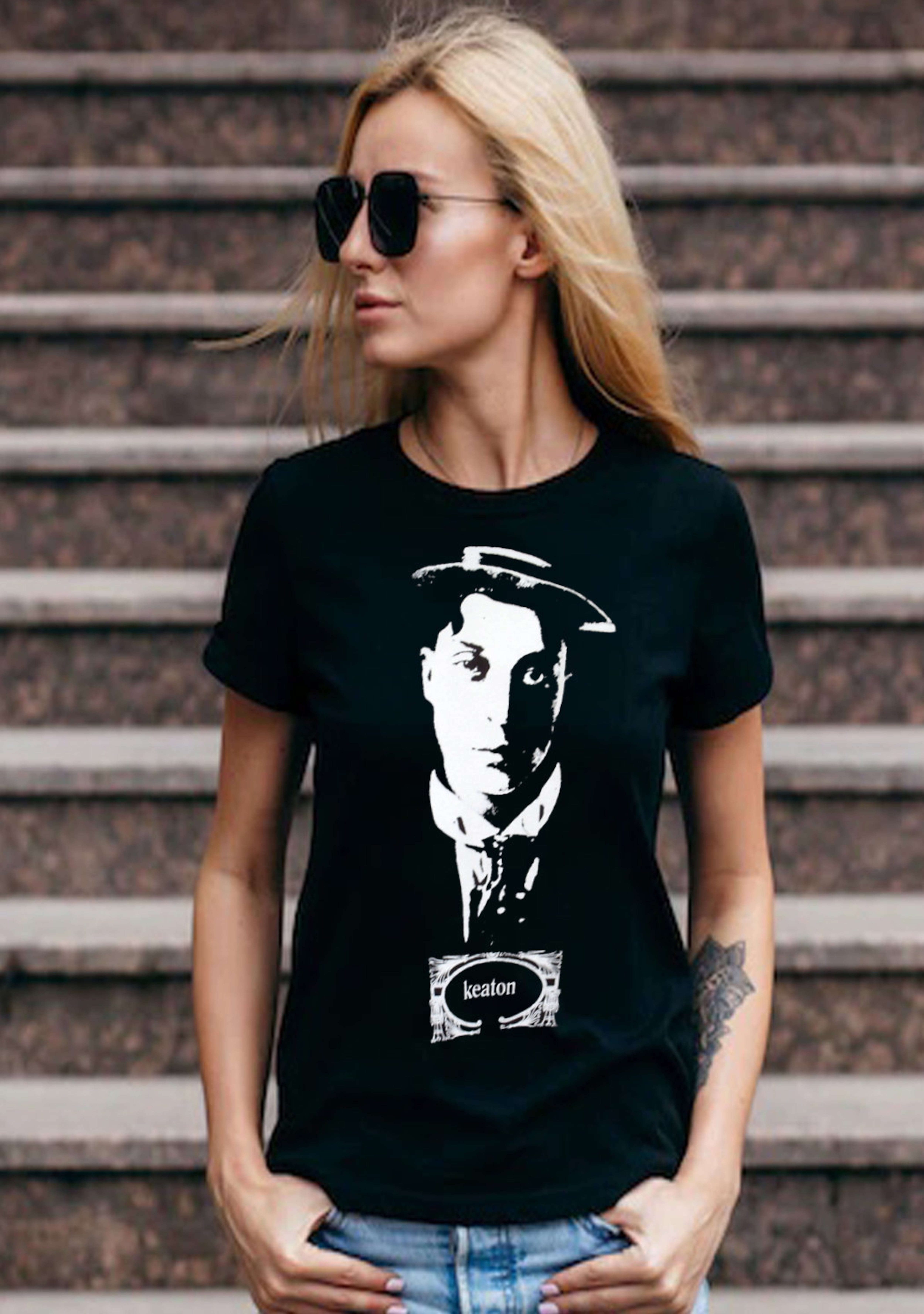 Buster Keaton t-shirt - Walmart.com