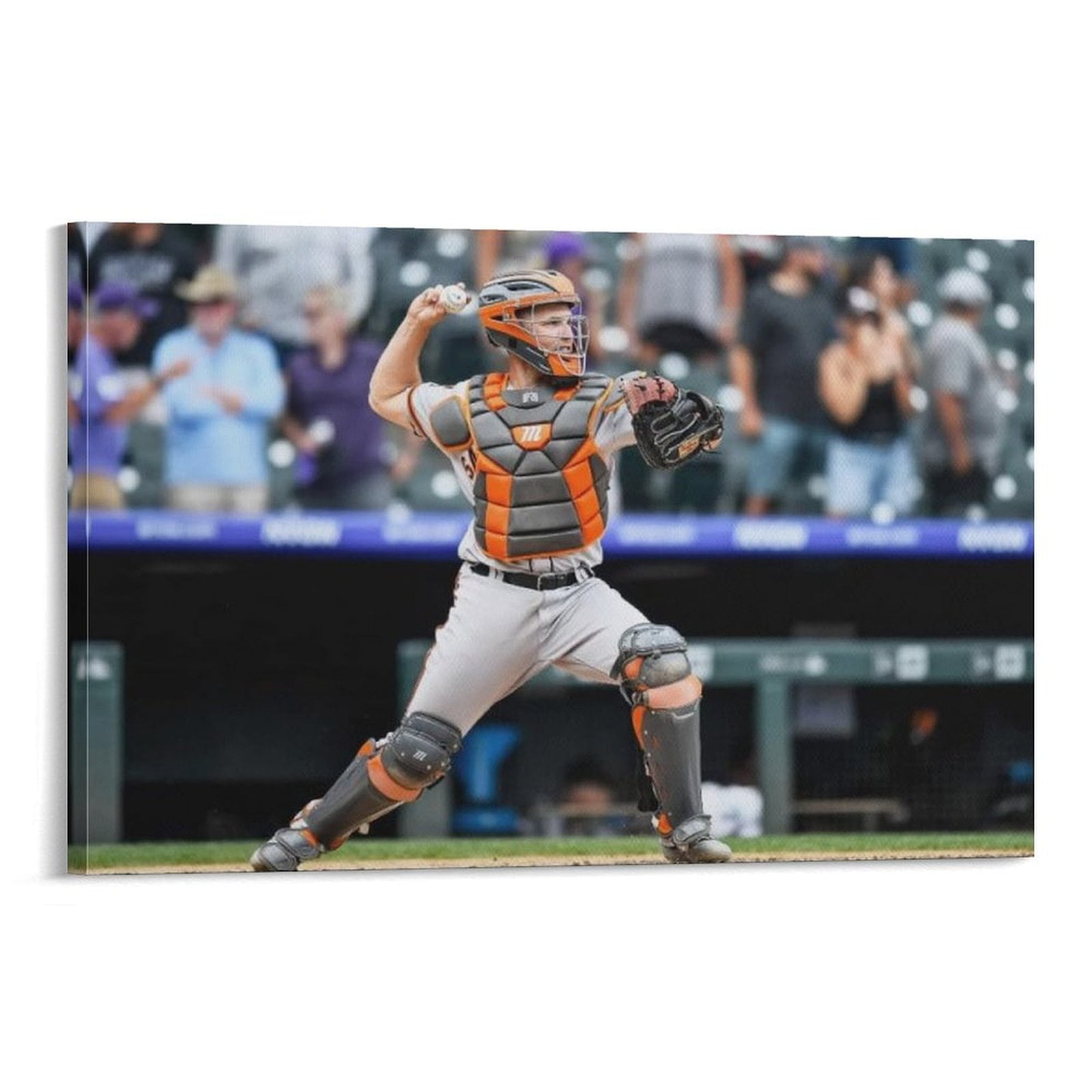 Buster Posey Baseball Star Poster Posters Wall Art Painting Canvas Gift ...