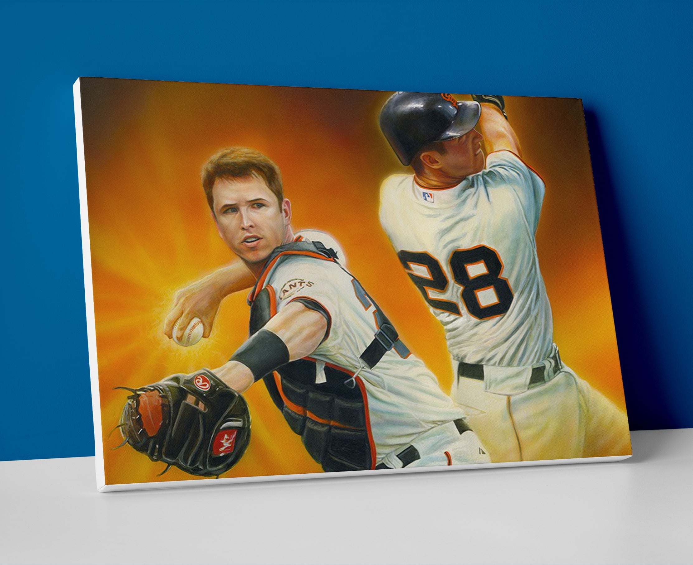 Buster Posey Giants Poster or Wrapped Canvas - Walmart.com