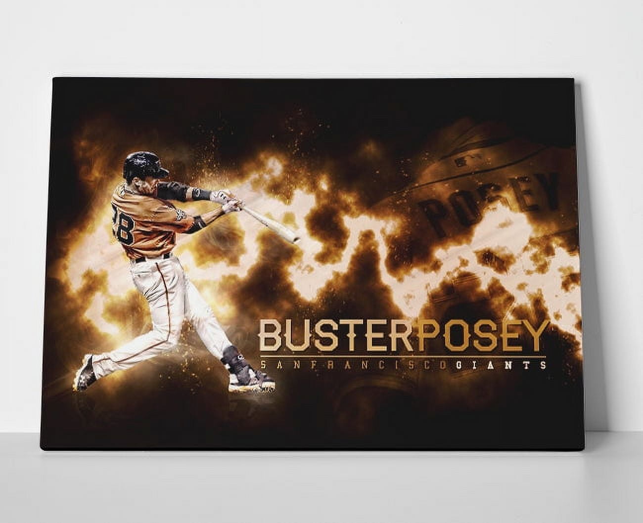 Buster Posey Poster or Wrapped Canvas - Walmart.com