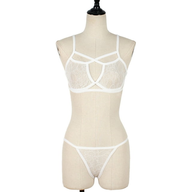 Bustier Alluring Bra Set Bra Out Elastic Bra Cage Cage Strappy Hollow