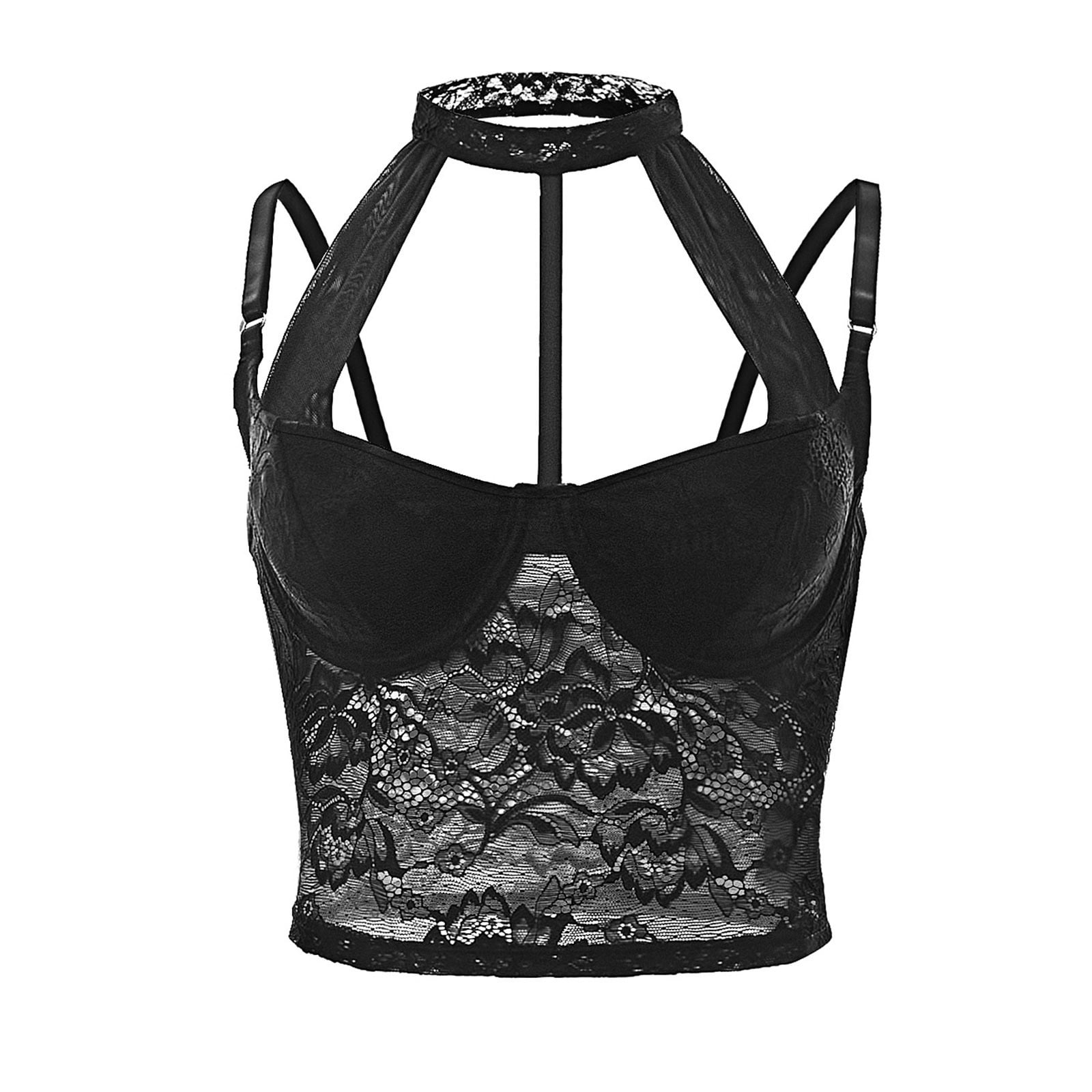 Bustier Tops for Women Concert Outfits for Women Women's Sexy Lace Neck ...