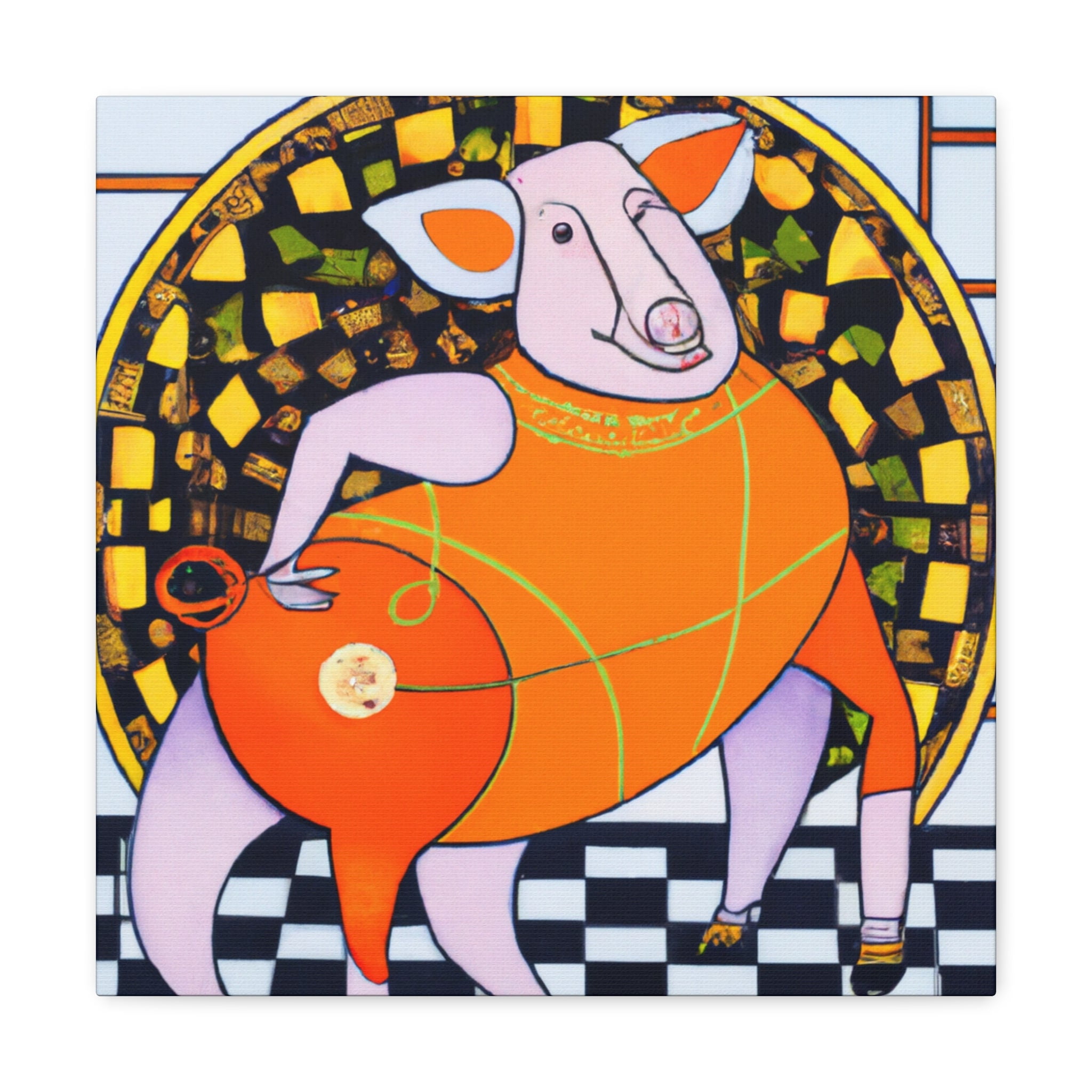 Bustling Bacon Beauty - Canvas - Walmart.com