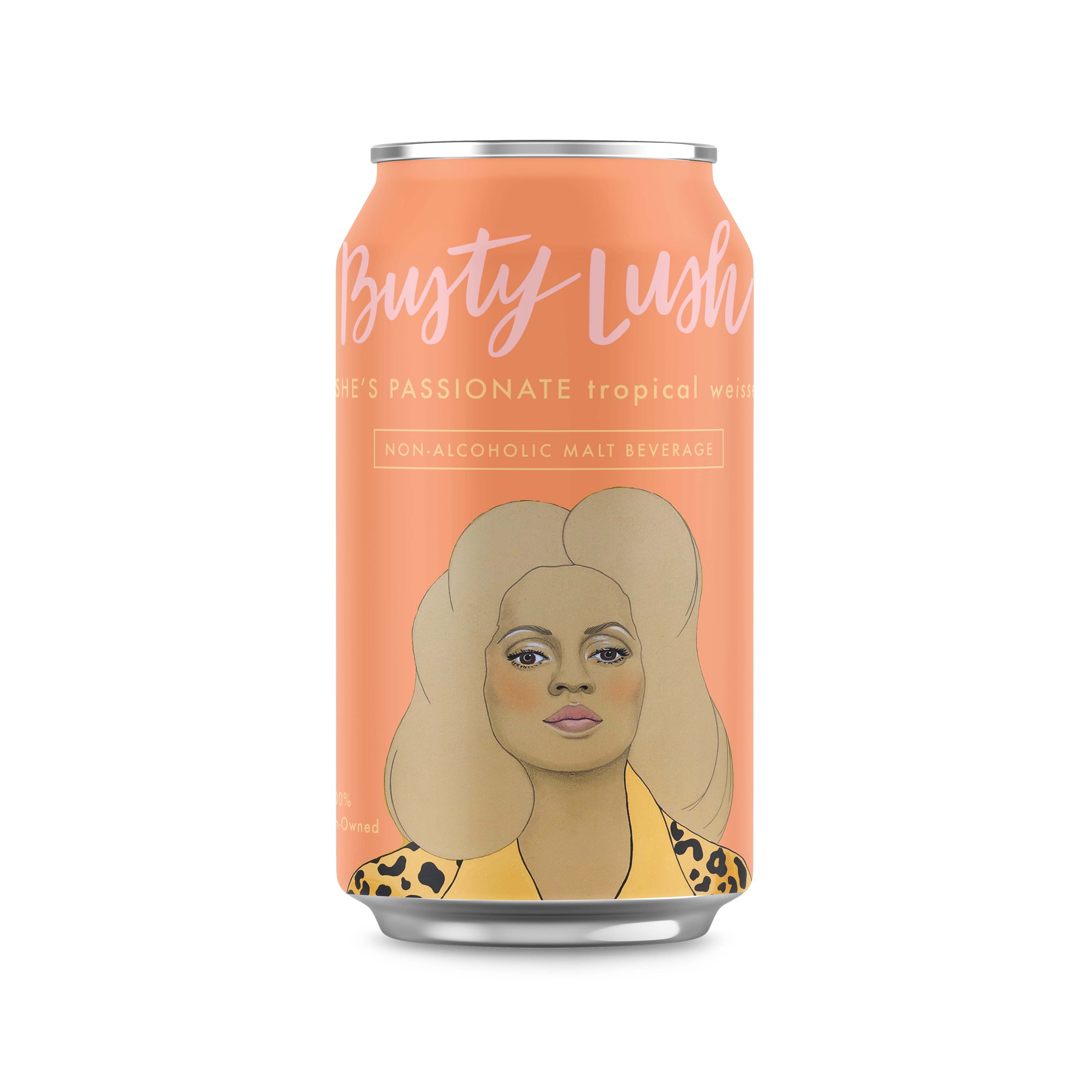 Busty Lush SHE'S PASSIONATE Non-Alcoholic Sour Beer, Low Calorie & No ...