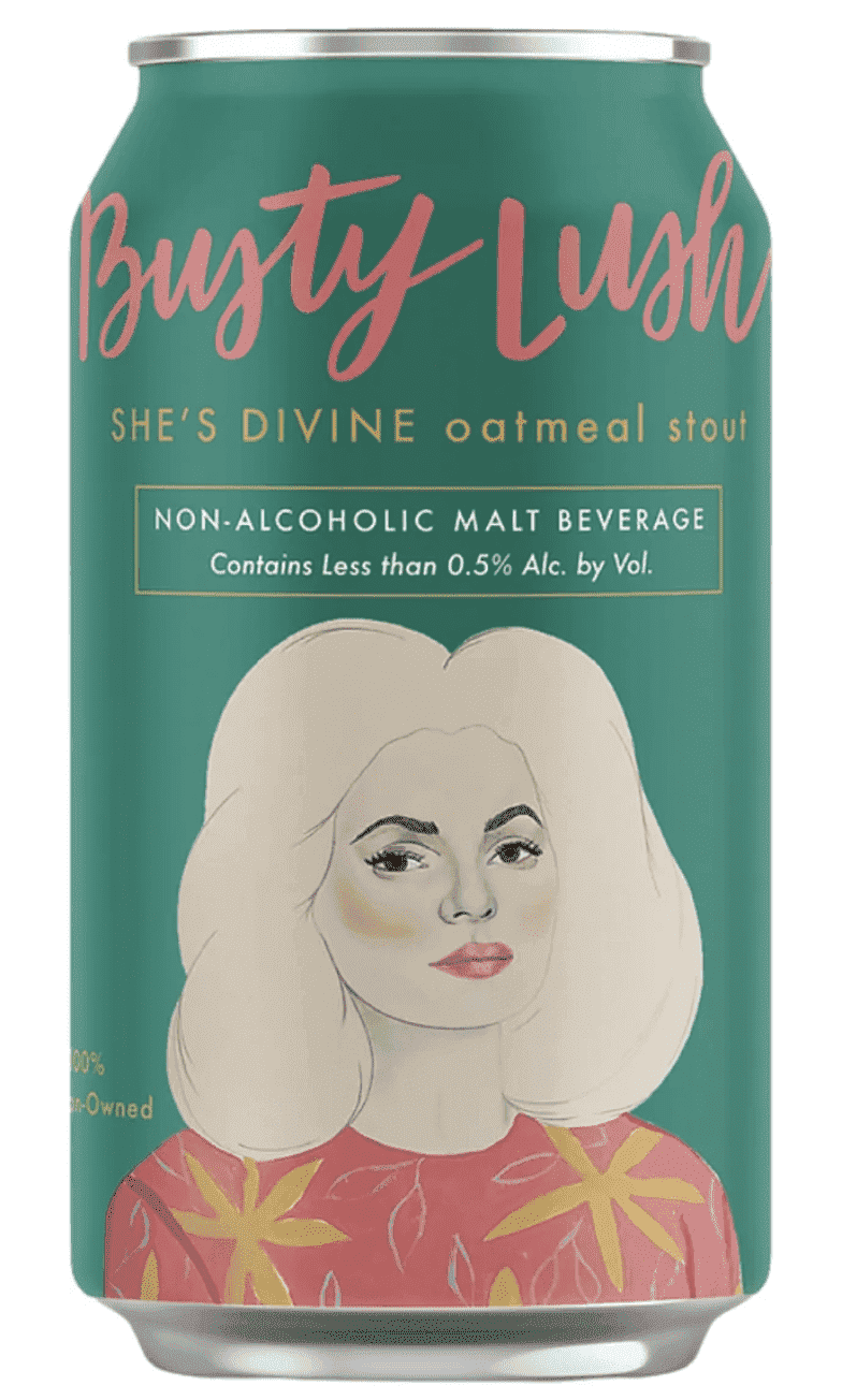 Busty Lush She's Divine Non-Alcoholic Oatmeal Stout with Maple Syrup ...