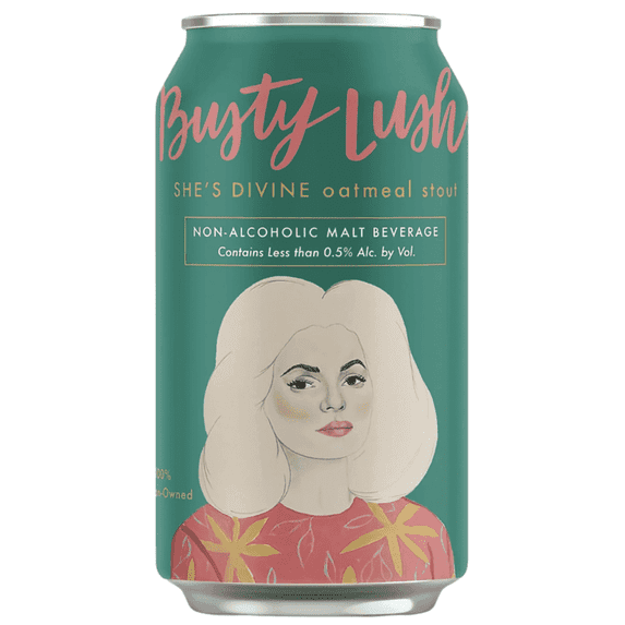 Busty Lush She's Divine Non-Alcoholic Oatmeal Stout with Maple Syrup ...