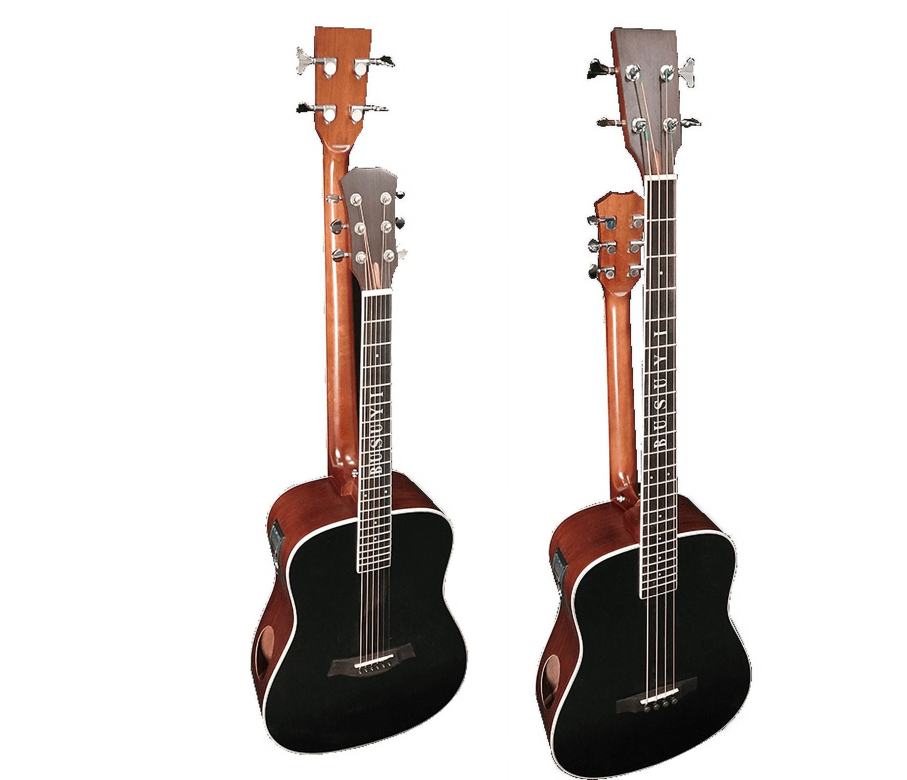 Busuyi Acoustic Electric Guitar 4 String Bass 6 String Lead Acoustic ...