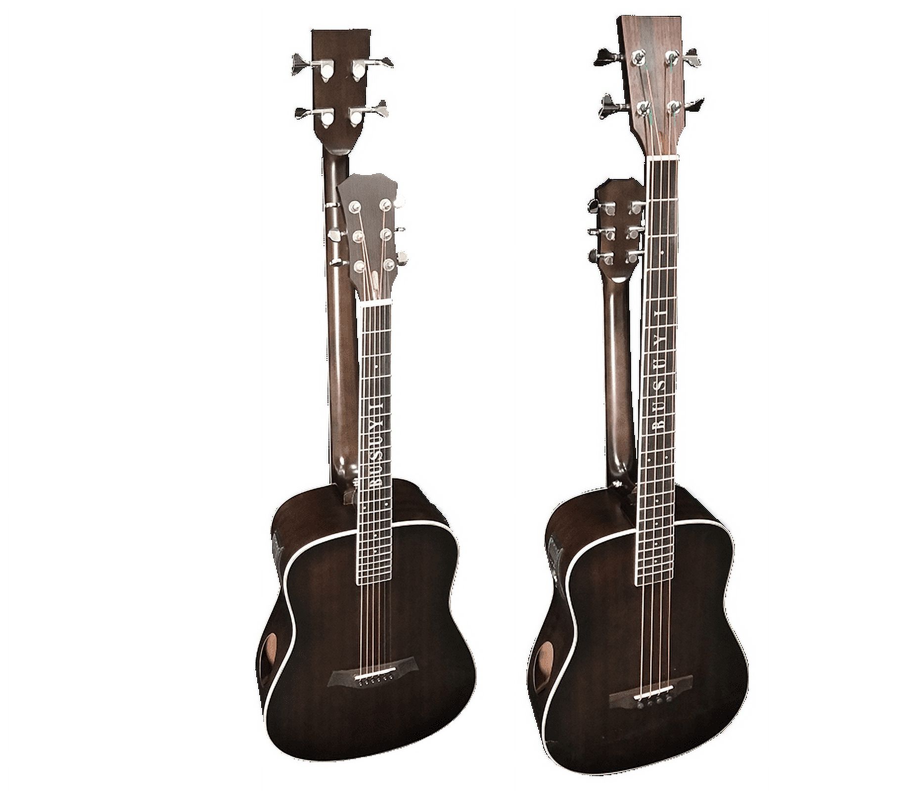 Busuyi Acoustic Electric Guitar 4 String Bass 6 String Lead Acoustic ...