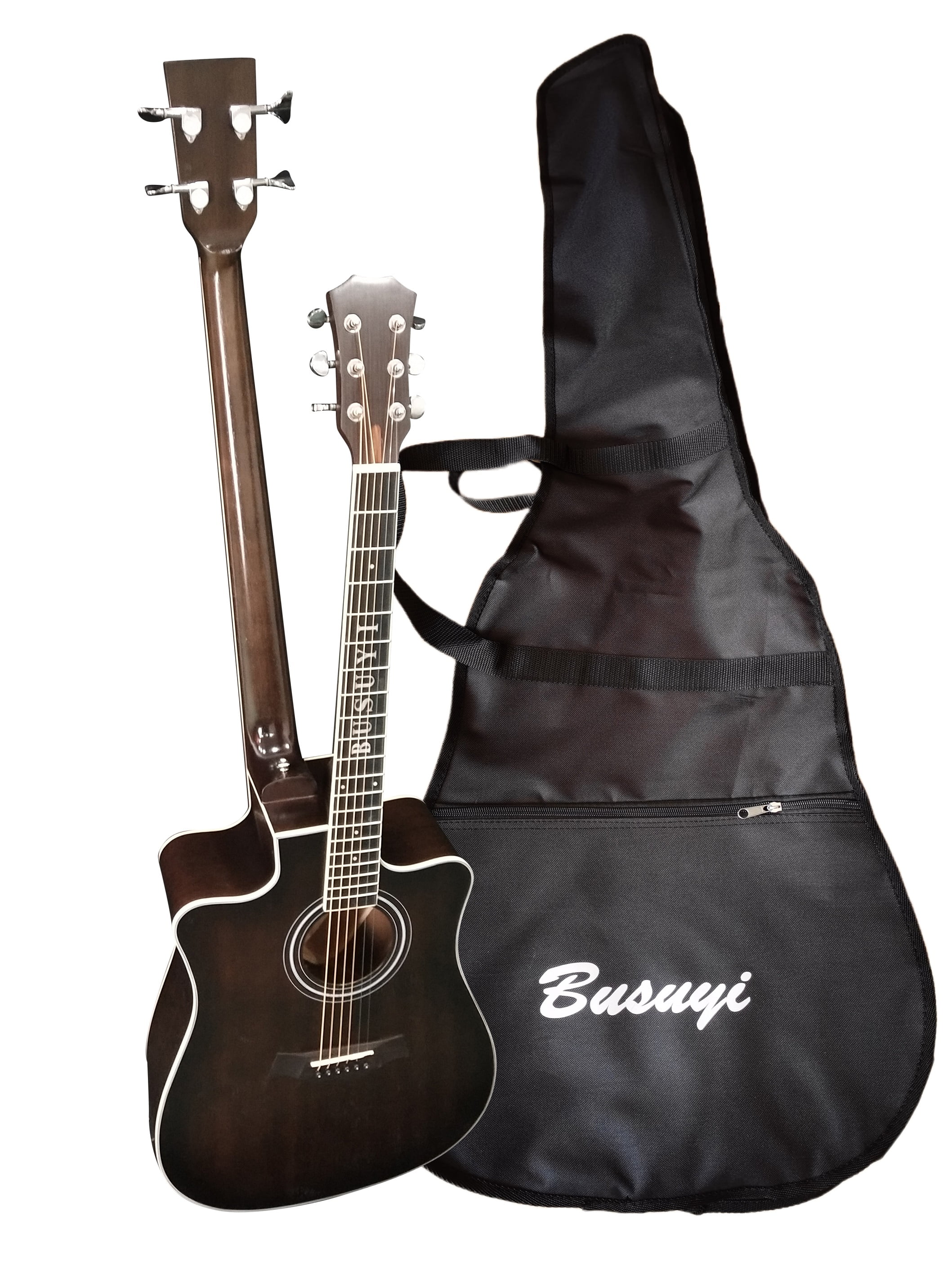 Busuyi Acoustic Electric Guitar 4 String Bass 6 String Lead Acoustic ...