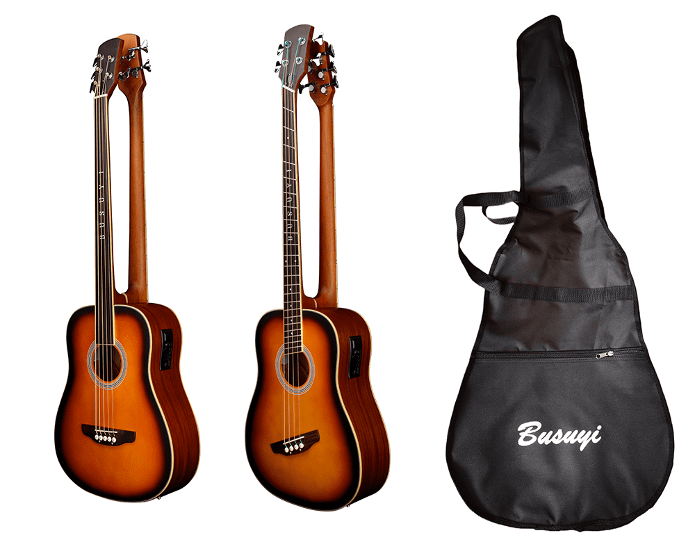 Busuyi Guitar 5 String Bass /4 String Fanned Fret Acoustic/Electric ...